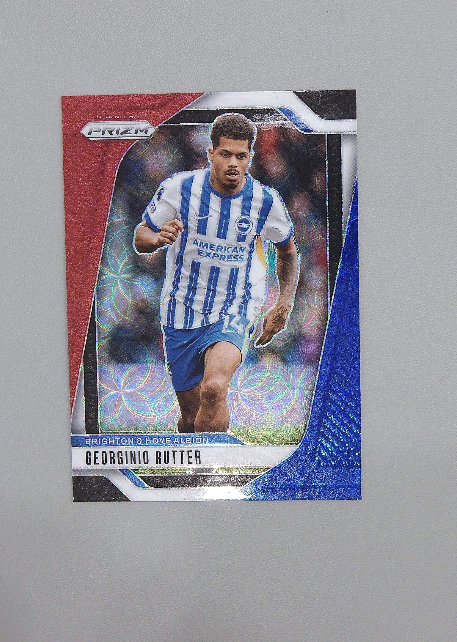 2024-25 Panini Prizm GEORINIO RUTTER 英超PZ 乔吉尼奥 吕特 吕特尔 法国 布莱顿 三色圈圈折 卡品如图 ...