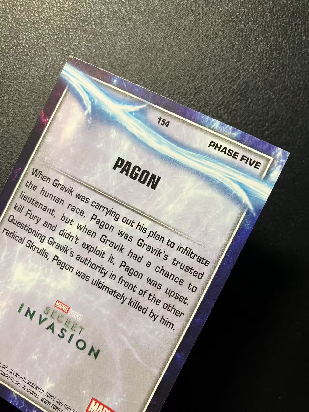 2025 Topps Chrome Marvel Pagon 漫威Chrome 佩贡 33/76编 美国队长折 美队折 Base 克里人士兵 ...