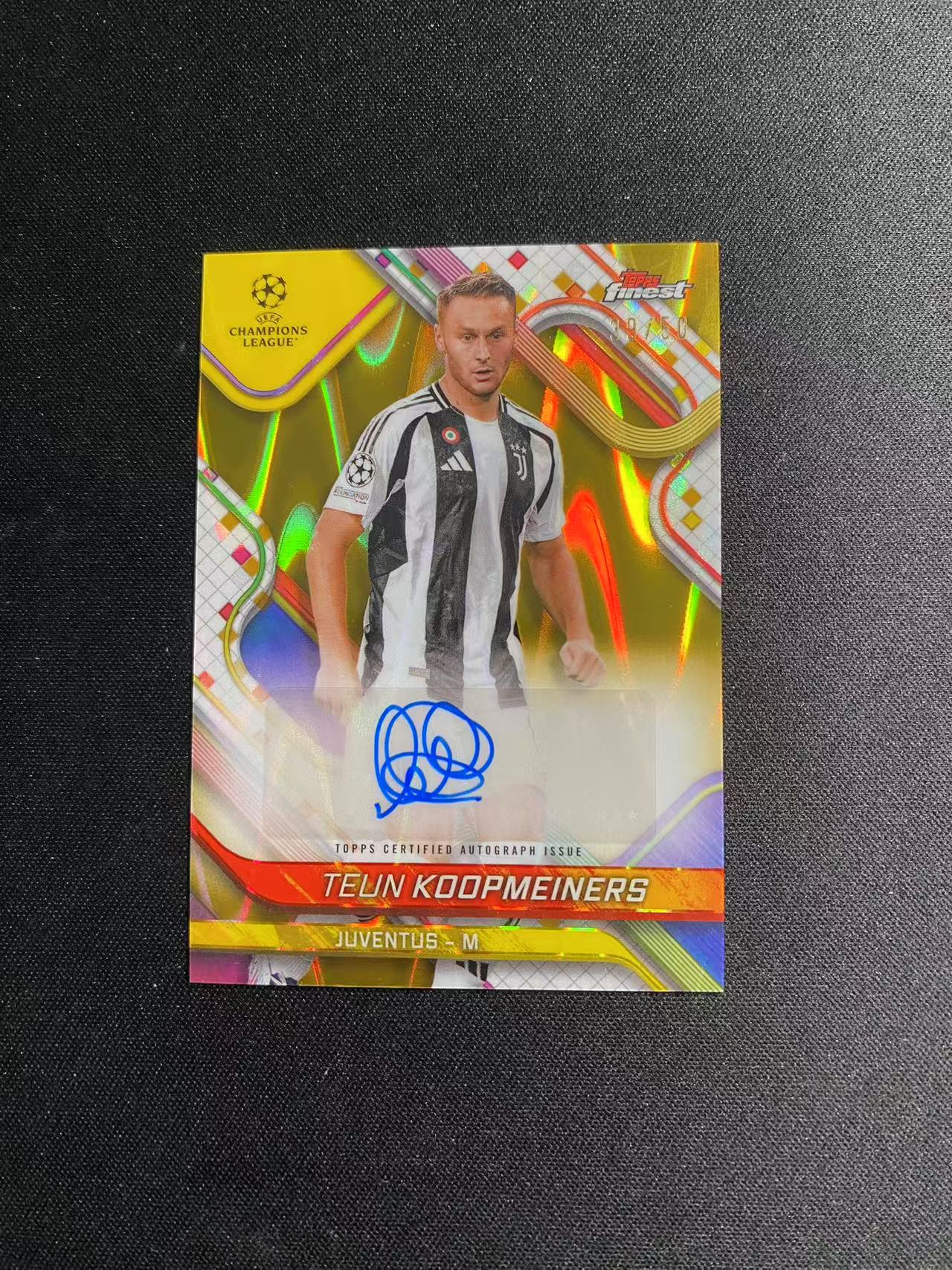【大四喜拍卖】2024-25 Topps Finest 欧冠 欧战 Teun Koopmeiners 库普梅纳斯 库夫梅纳斯 50编 签字 ...