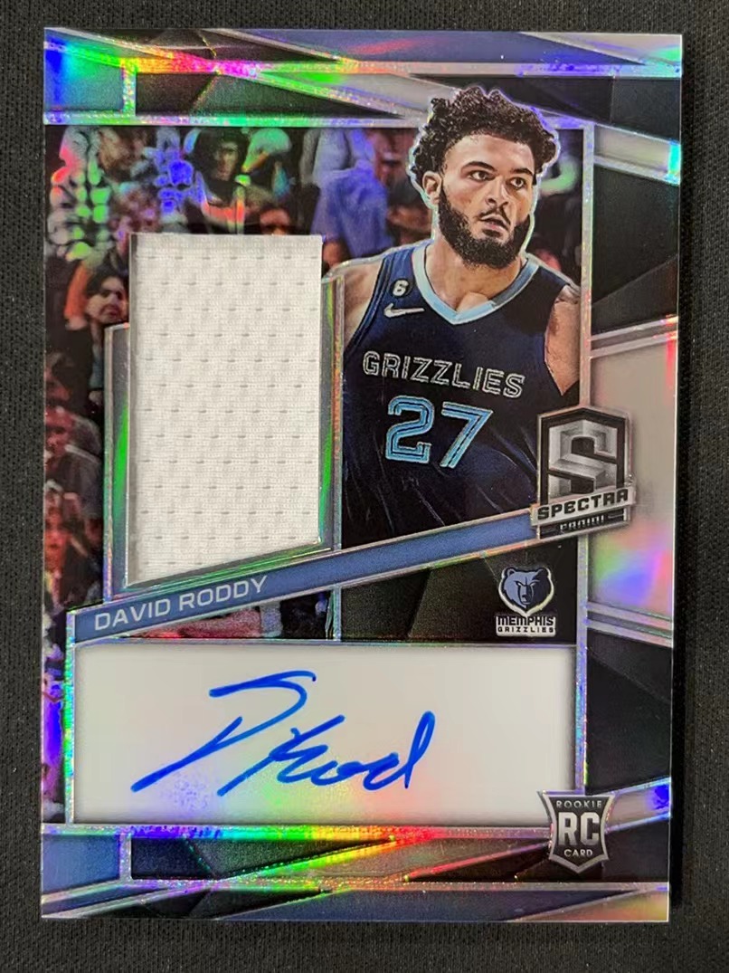 2022-23 Panini Spectra David Roddy 【长安代卖】光谱 灰熊 新秀RC 大卫罗迪 鲁迪 新秀球衣签字 RJA ...