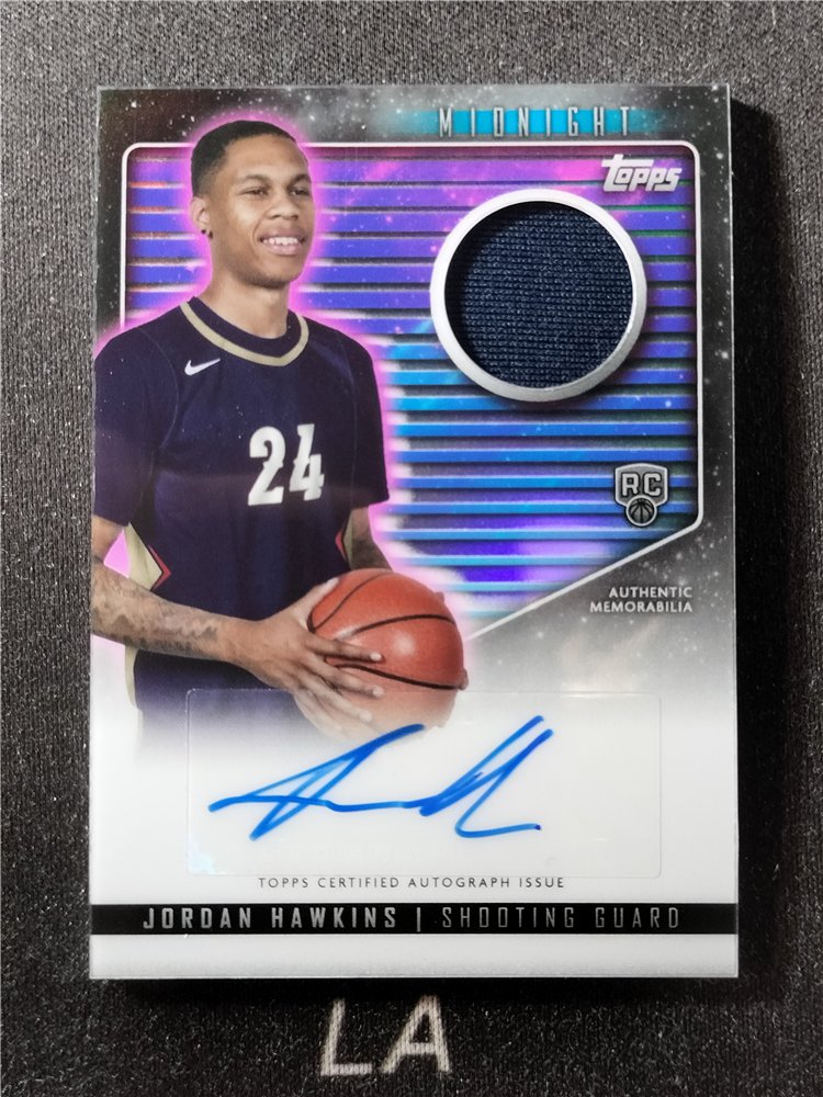 【LA拍卖】2024 Topps Midnight Jordan Hawkins 午夜系列 新秀RC 乔丹 霍金斯 鹈鹕队 RJA 球衣 签字 ...