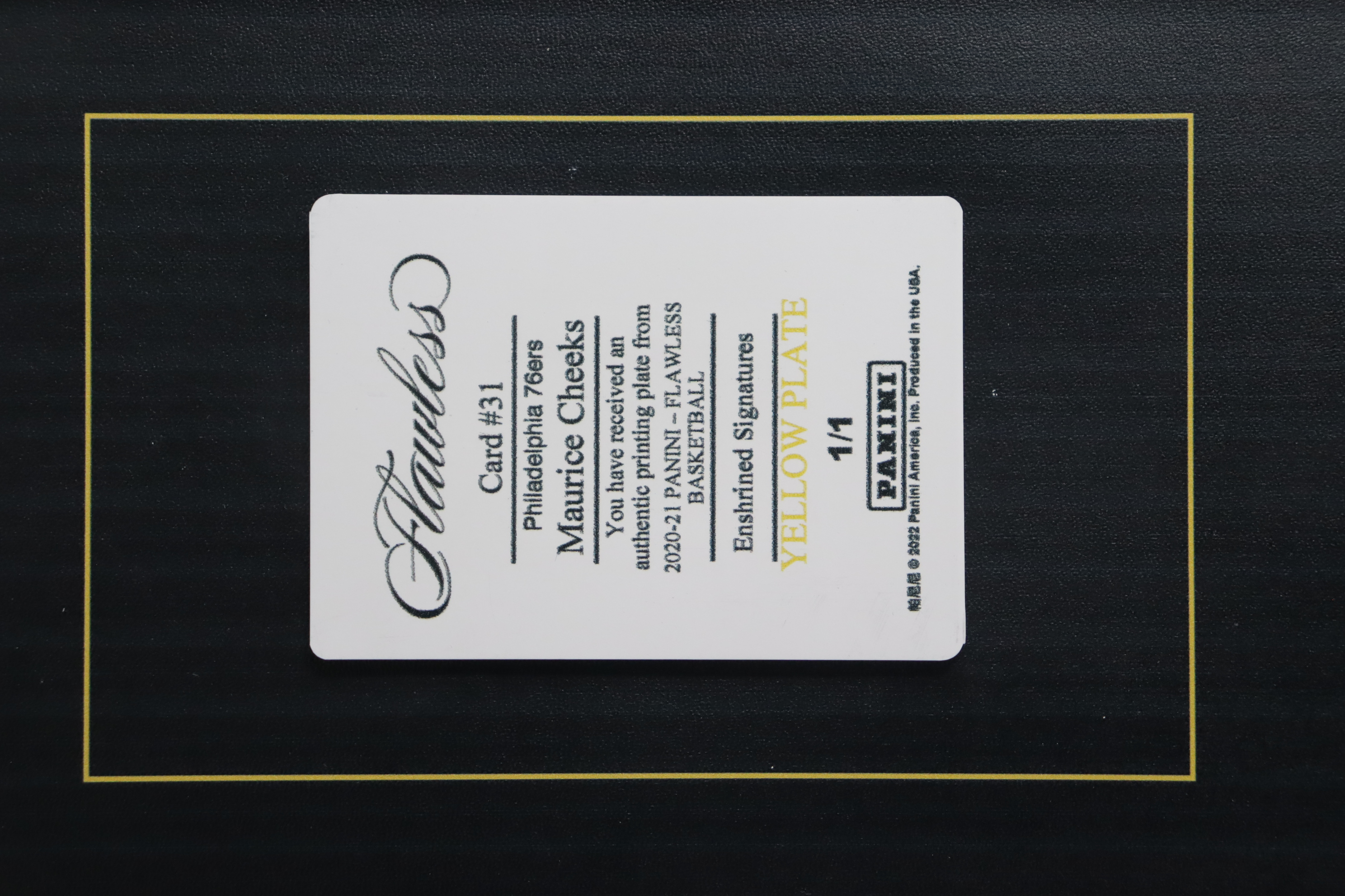 2022 Panini National Treasures Maurice Cheeks 国宝 76人 莫里斯奇克斯 1/1编 1of1 ...