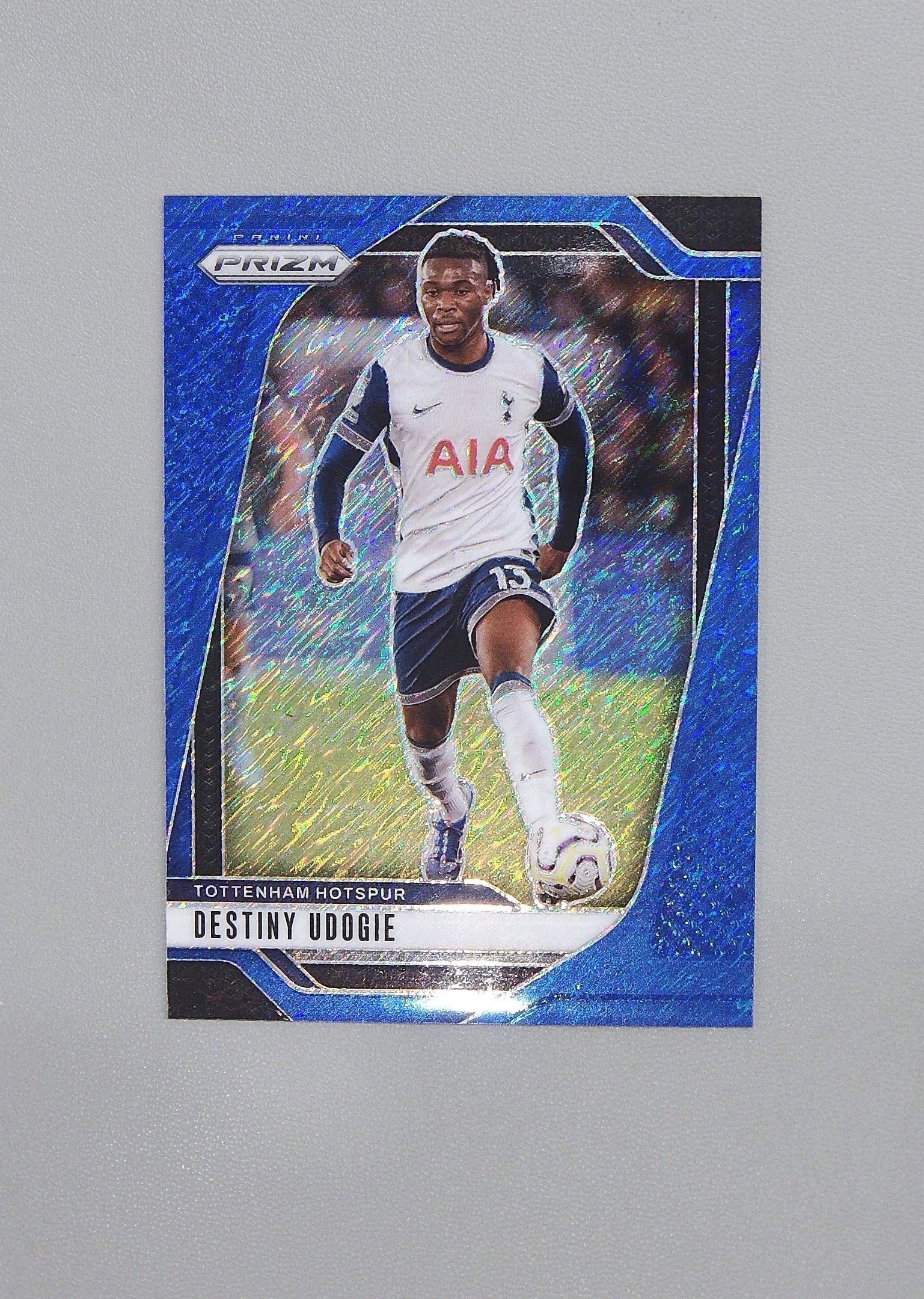 2024-25 Panini Prizm Premier League Destiny Udogie 乌多吉 英超PZ 蓝shimmer折 ...