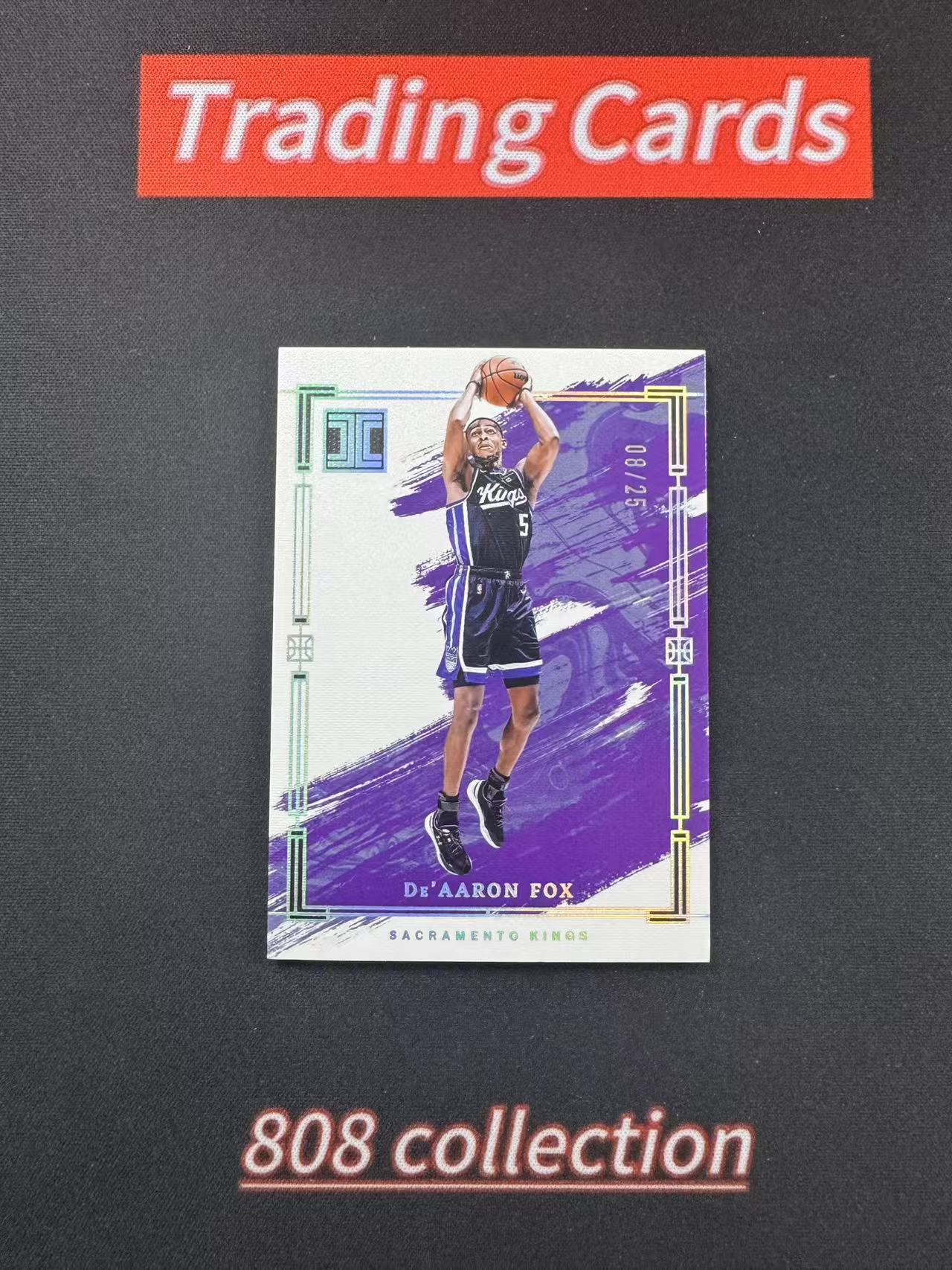 2023-24 Panini Impeccable De'Aaron Fox [808零手续] 小真金 达龙 福克斯 8/25编 银平行 马刺 ...