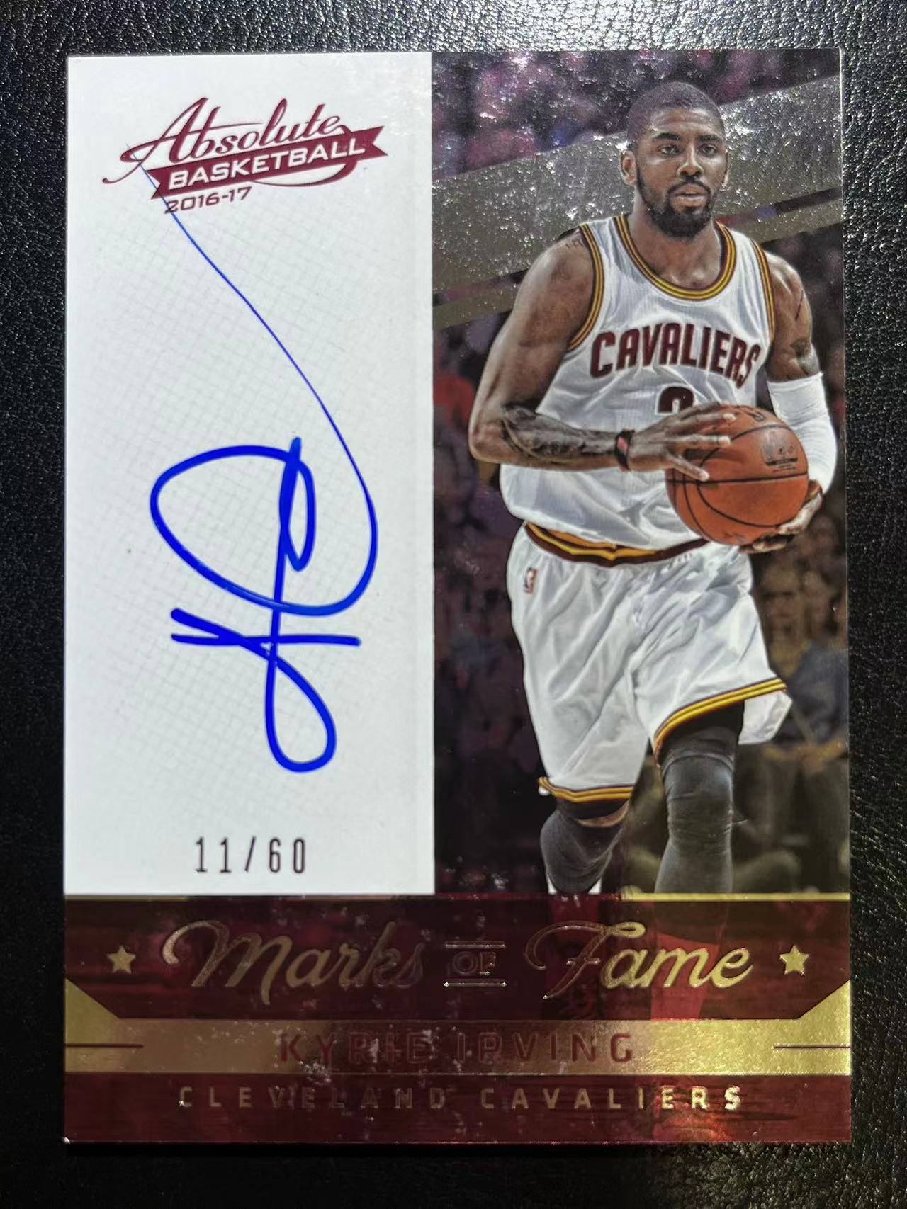 2016-17 Panini Absolute Kyrie Irving 凯里欧文 骑士选图 ABS系列 60编 签字 卡签 大比例 卡如图看 ...