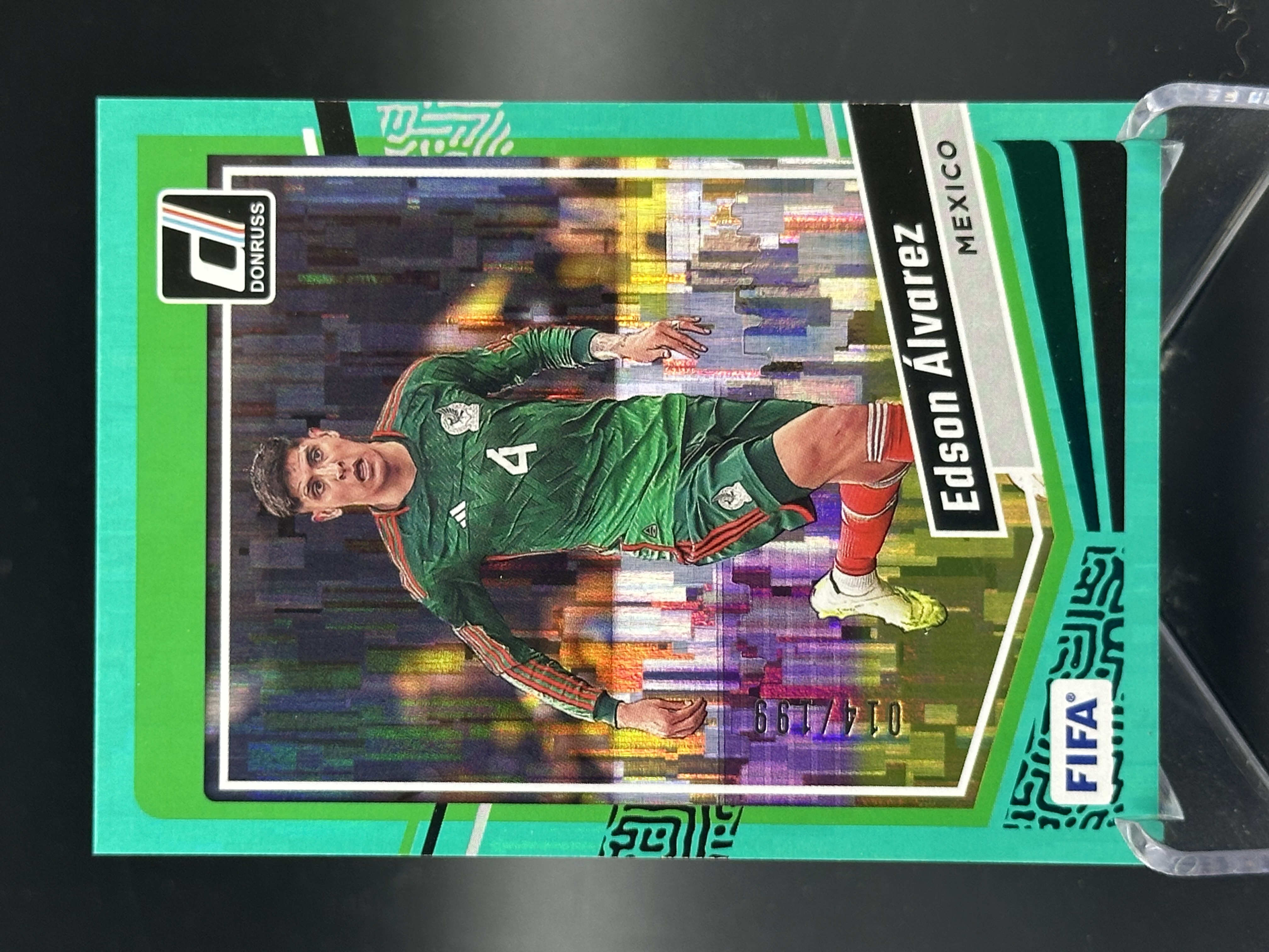 2023-24 Panini Donruss Edson Alvarez 【小黄拍卖】杜蕾斯 阿尔瓦雷斯 墨西哥 青瀑布折 014/199编「 ...