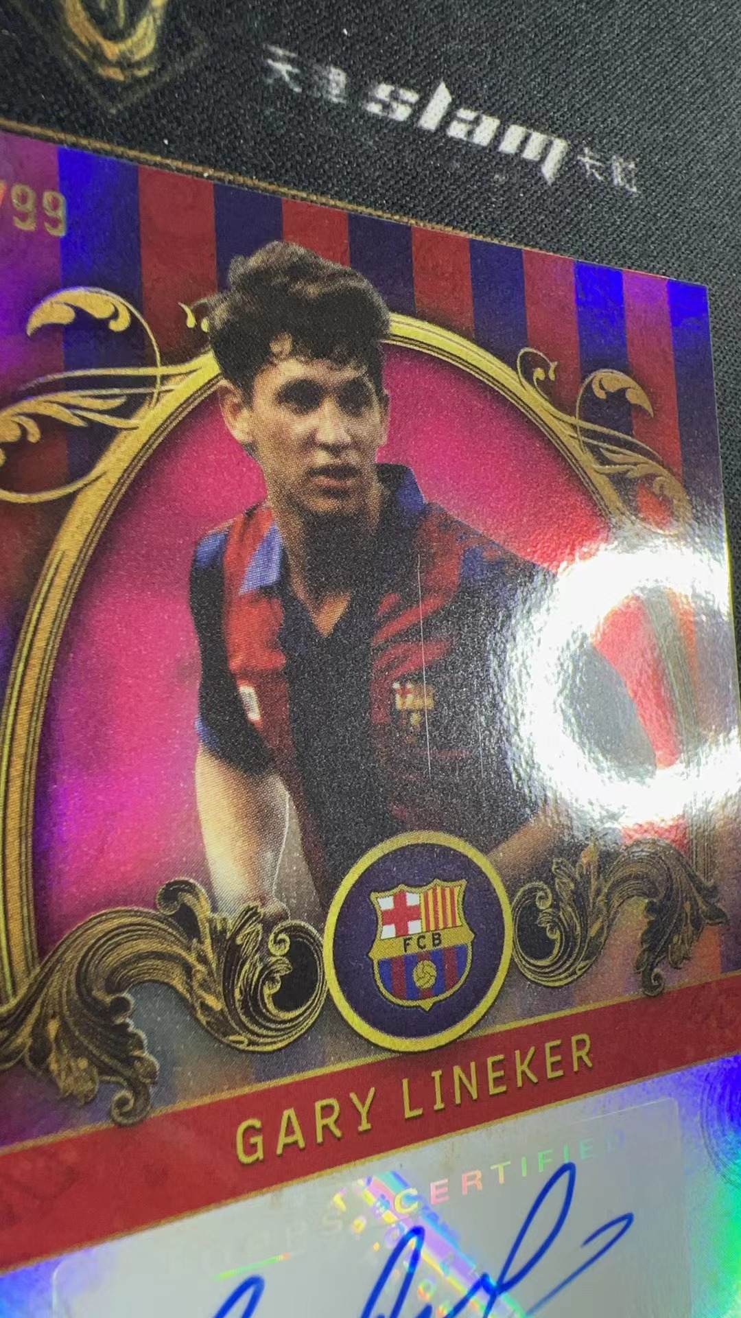 T465【天津SLAM】2024 Topps Team Set 巴萨队盒 Gary Lineker 莱因克尔 西甲 巴萨传奇 复古特卡 签字 ...