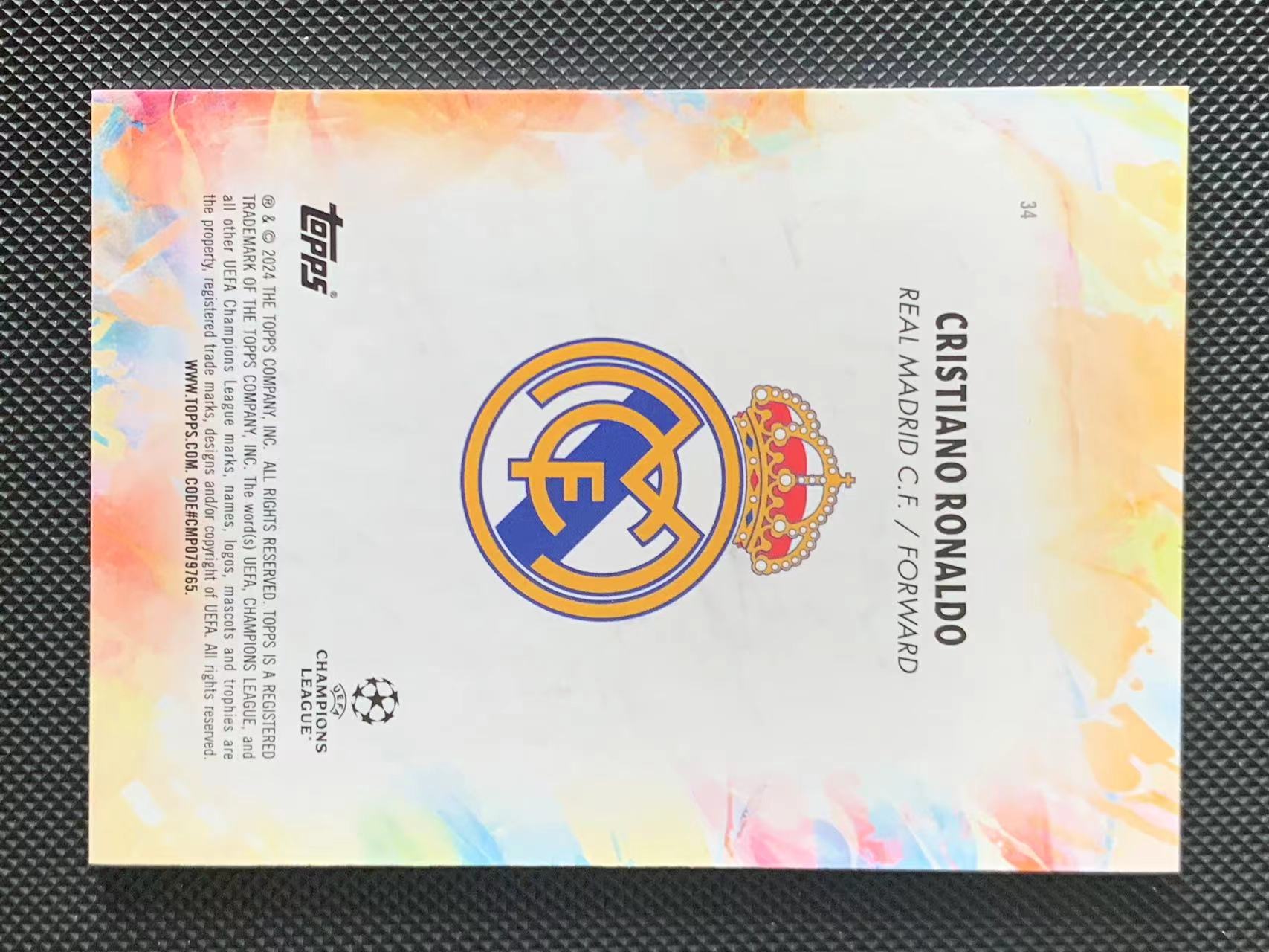 2023-24 Topps Inception Cristiano Ronaldo 盗梦空间 皇马 皇家马德里 克里斯蒂亚诺 罗纳尔多 C罗 ...