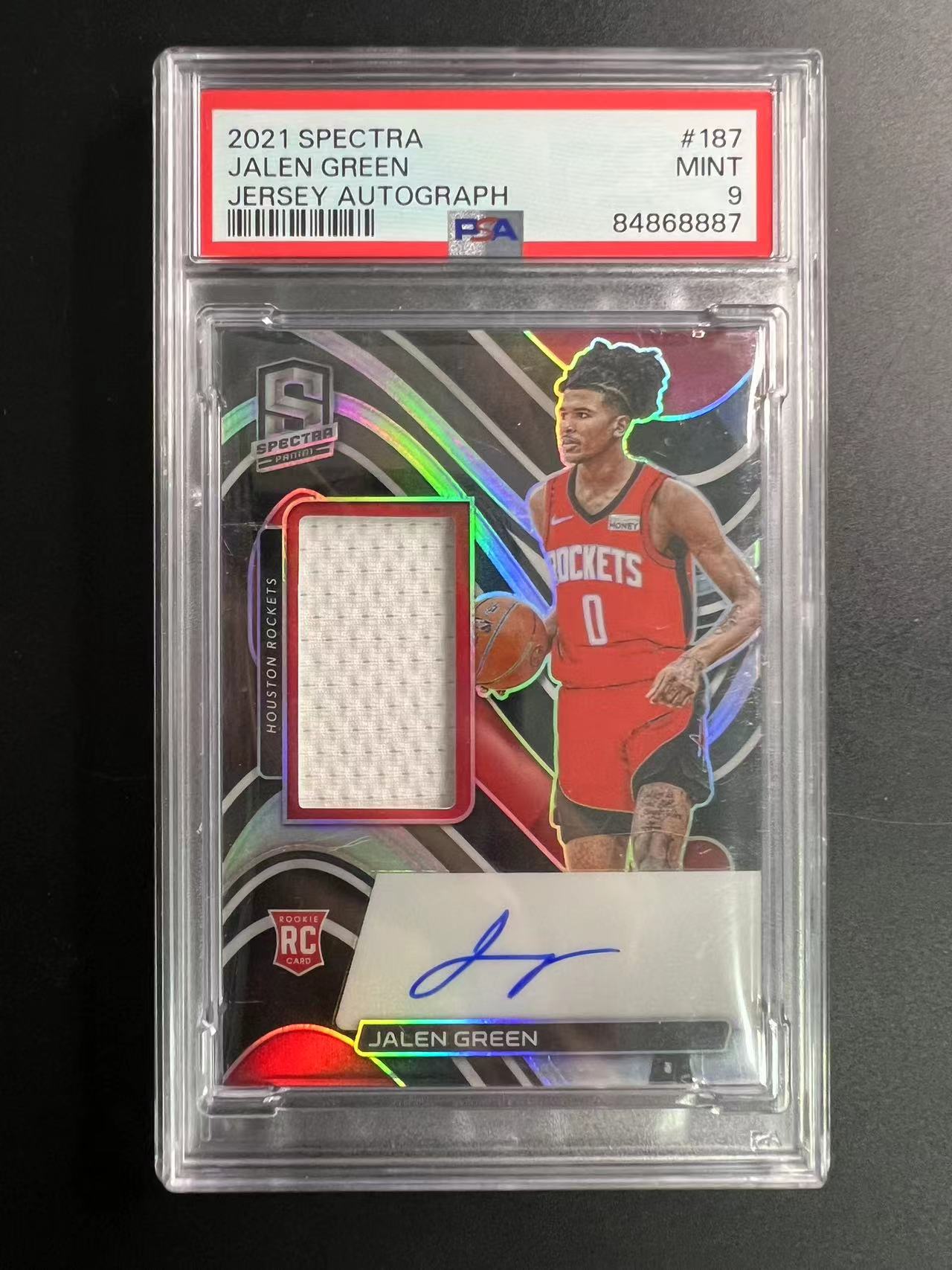 2021 22 Panini Spectra Jalen Green Rc 【肥猫代卖】l77y 光谱 火箭 杰伦格林 新秀 签字 卡签