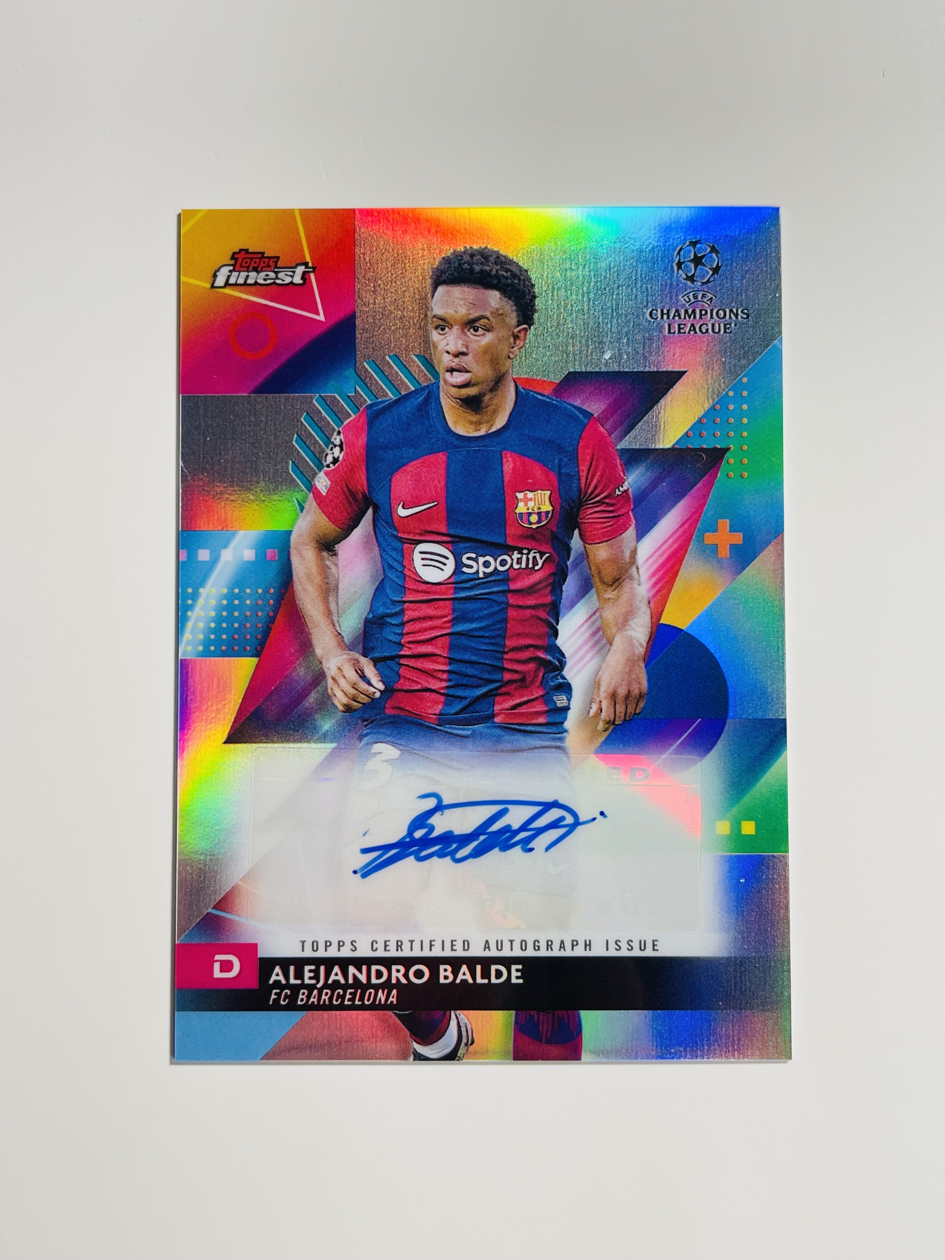 【CHILL代拍】TNT256 2024 Topps Finest欧战 巴萨 西班牙小将 Alejandro Balde 亚历杭德罗 巴尔德 ...