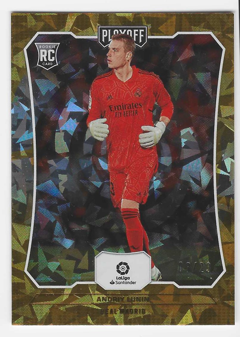 2022-23 Panini Chronicles Playoff Andriy Lunin 碎冰折折射 /23编 皇马 安德里·卢宁 卡淘