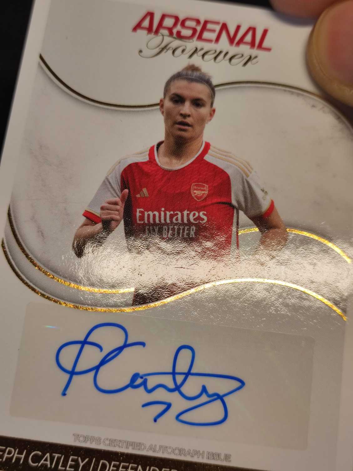 肿猫拍卖0711T2306:2024topps Arsenal Forever 永恒队盒 阿森纳 Steph Catley 斯蒂芬卡特利 签字 ...