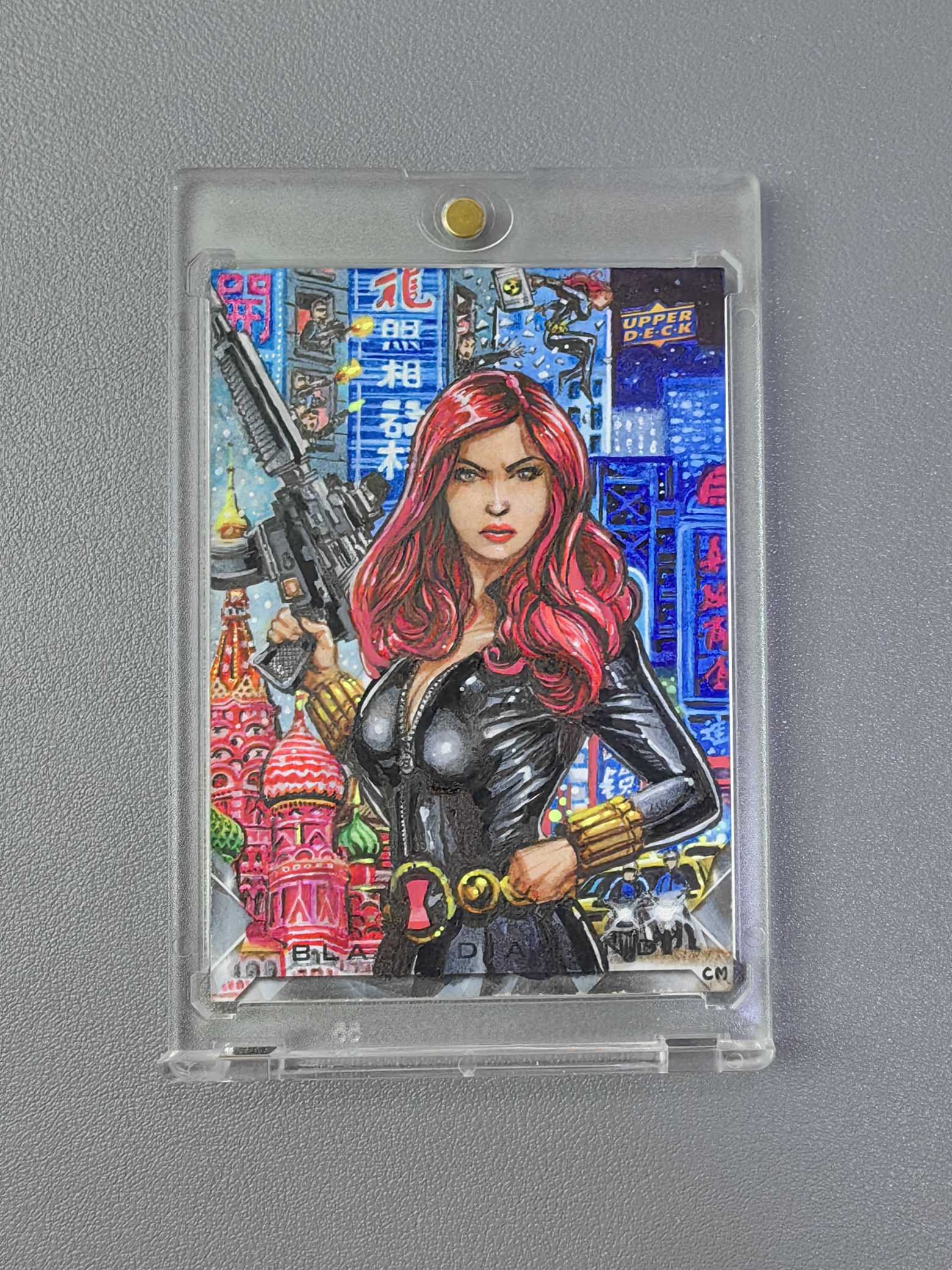 【MYC拍卖】2020 Upper Deck Marvel Black Diamond 漫威 黑钻 Black Widow 黑寡妇 手绘卡 S ...