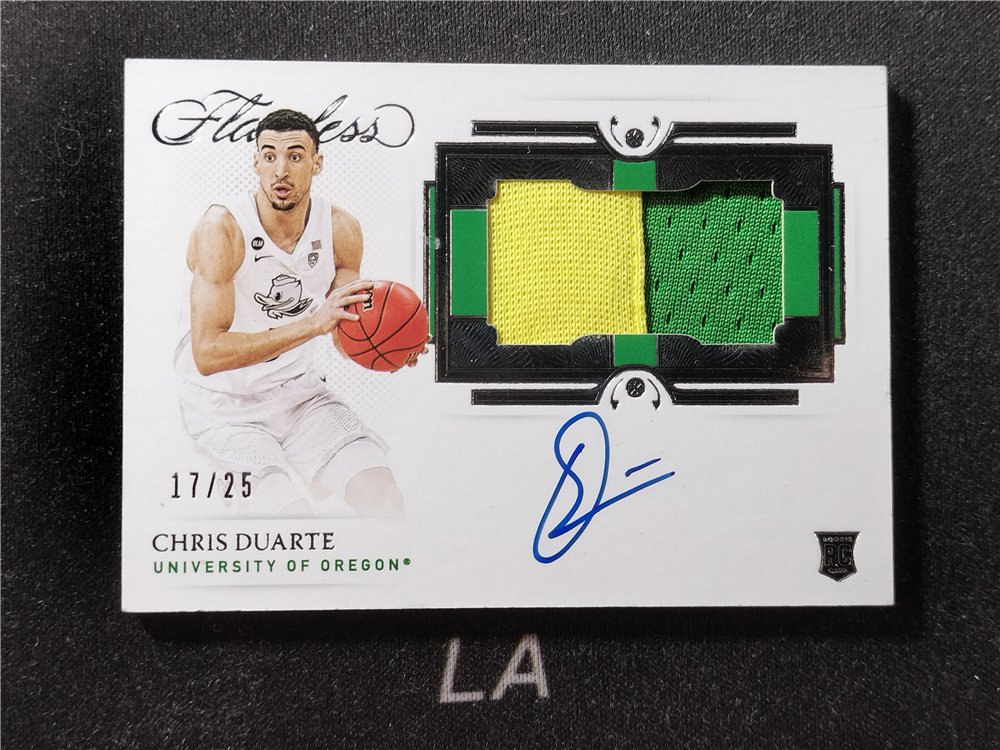 【LA拍卖】2021 Panini Flawless Chris Duarte 大学手提箱 新秀RC 克里斯 杜阿尔特 杜瓦蒂 步行者 公牛 ...