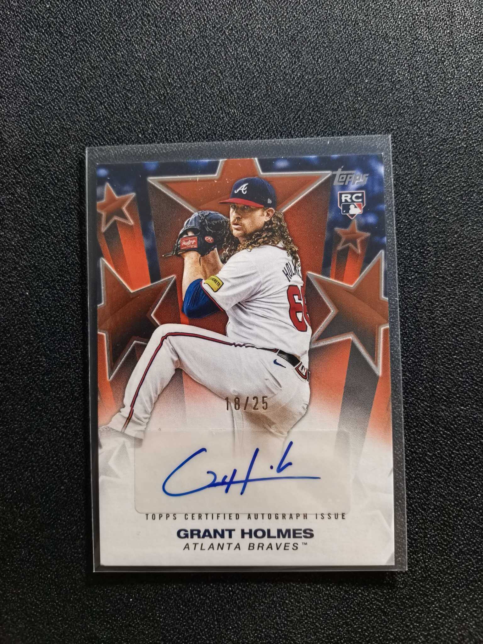 2025 Topps players Grant Holmes RC 陈氏拍卖 棒球 新秀 签字 霍尔姆斯 25编 凑套专收必备 行者0730 卡淘