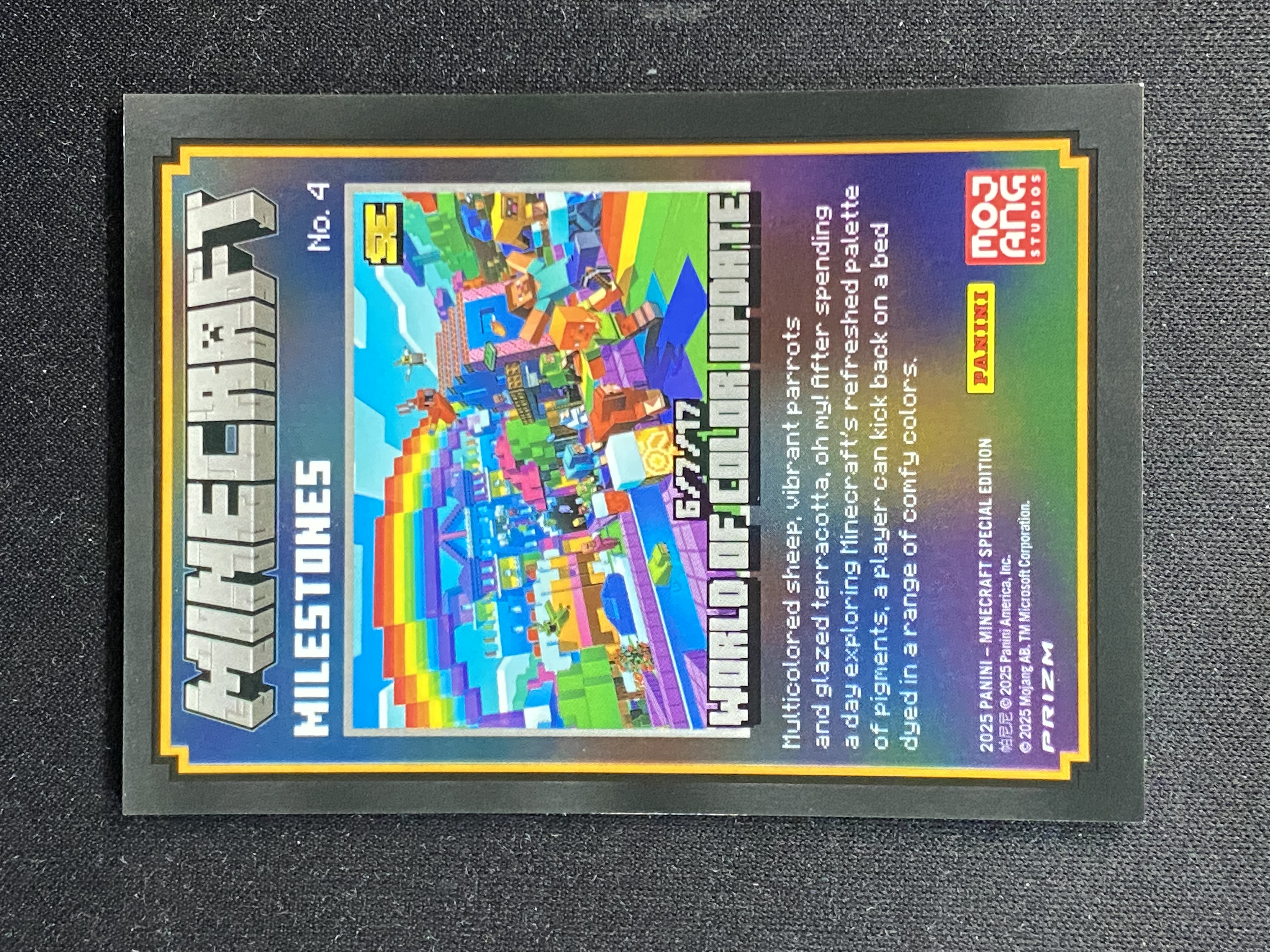 2025 Panini Minecraft milestones 我的世界 MC 里程碑特卡 折射 大比例 ssp 卡品如图-华洋泽哥-【小幻 ...