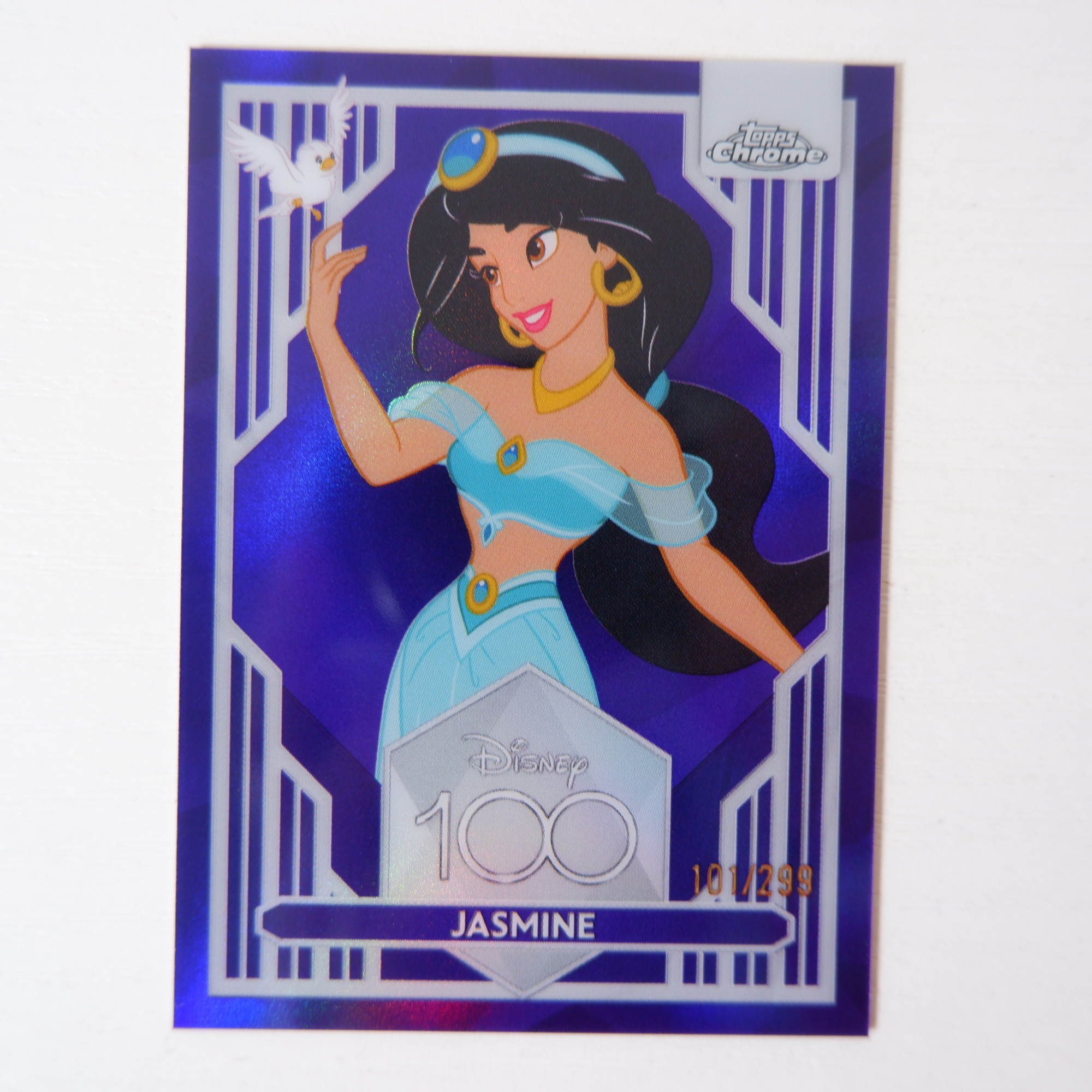 2023 Topps Disney Jasmine 【小町拍卖】topps chrome 迪士尼 100周年 茉莉公主 阿拉丁神灯 299编 ...