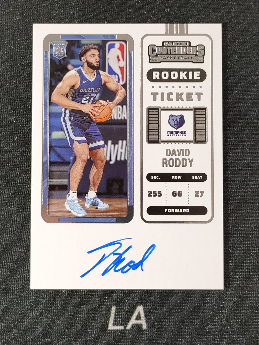 【LA拍卖】22-23 Panini Contenders David Roddy 球票 新秀RC 大卫 罗迪 戴维 罗迪 灰熊队 正新秀 卡 ...