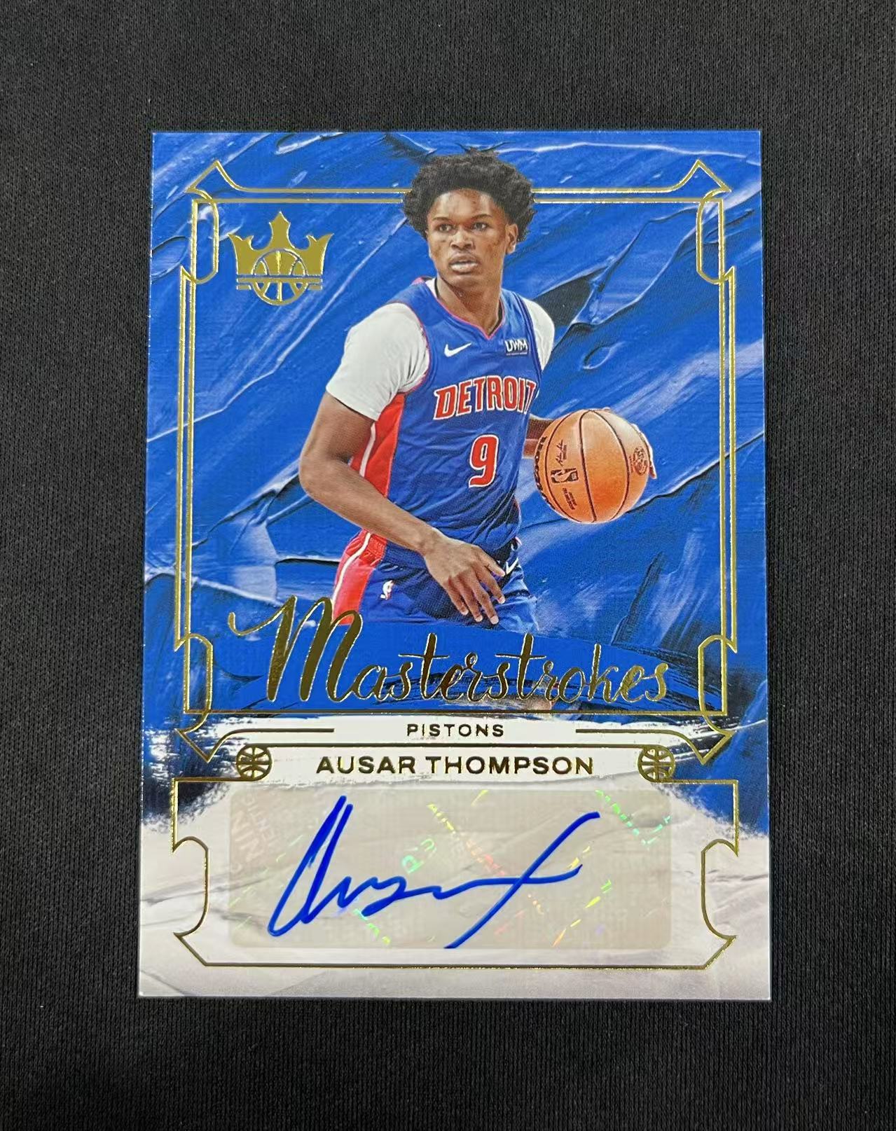 【长安代卖 截标预付80%】2024-25 Panini Court Kings 油画 Ausar Thompson 活塞 奥萨尔汤普森 签字 ...