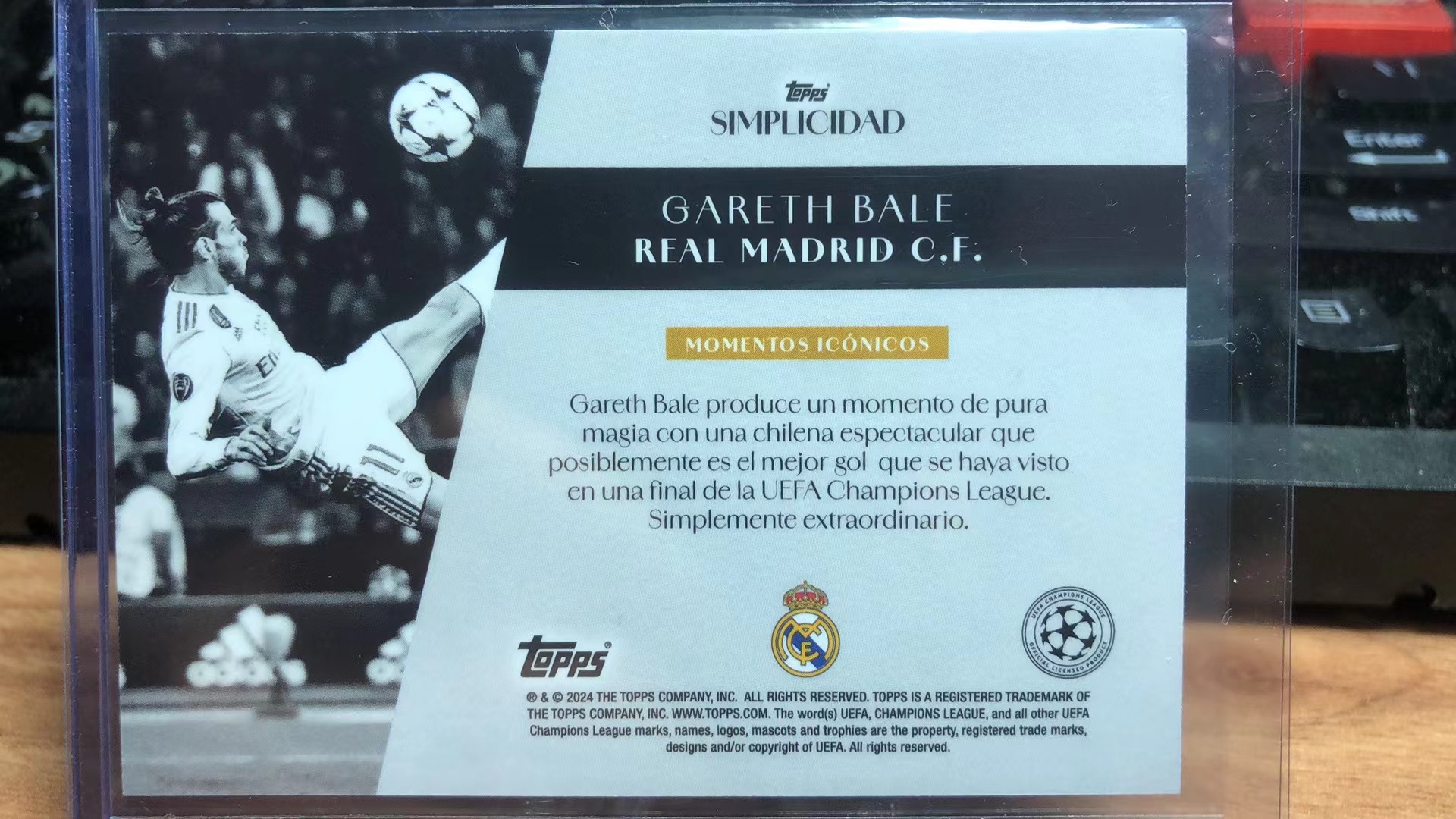 2023-24 Topps Simplicidad Gareth Bale 西班牙极简 小白盒 加里斯 贝尔 大圣 威尔士 C罗搭档 皇家 ...