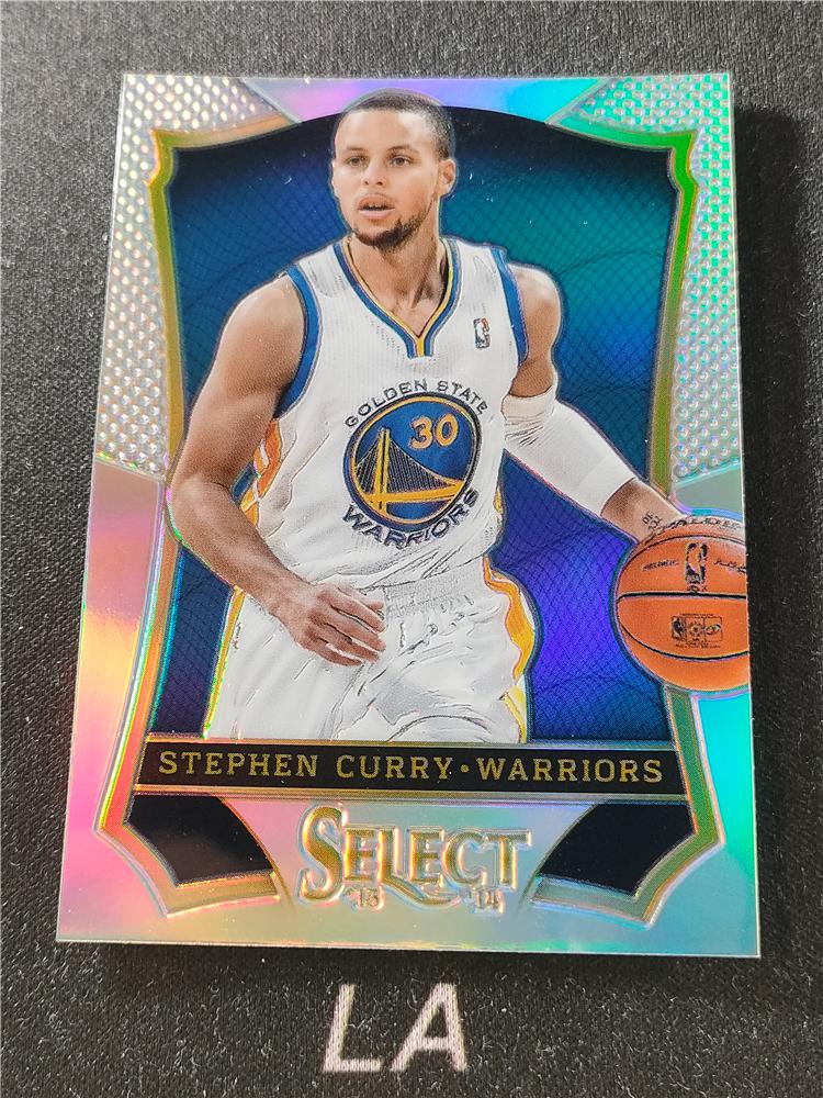 【LA拍卖】13-14 Panini Select Stephen Curry 斯蒂芬 库里 勇士 总冠军FMVP 历史三分王 75大超巨 1级 银折 Base V10A 卡淘