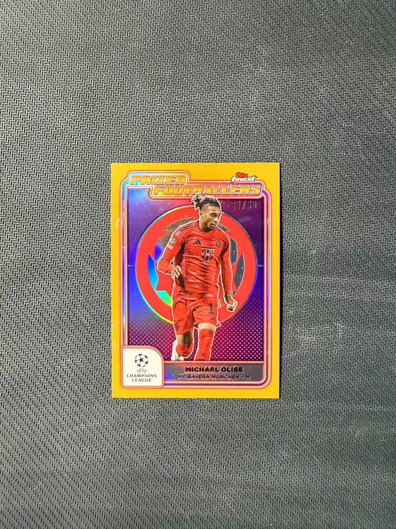 2024-25 Topps Finest Michael Olise 迈克尔 奥利塞 奥利斯 奥利赛 拜仁慕尼黑 法国 prized ...