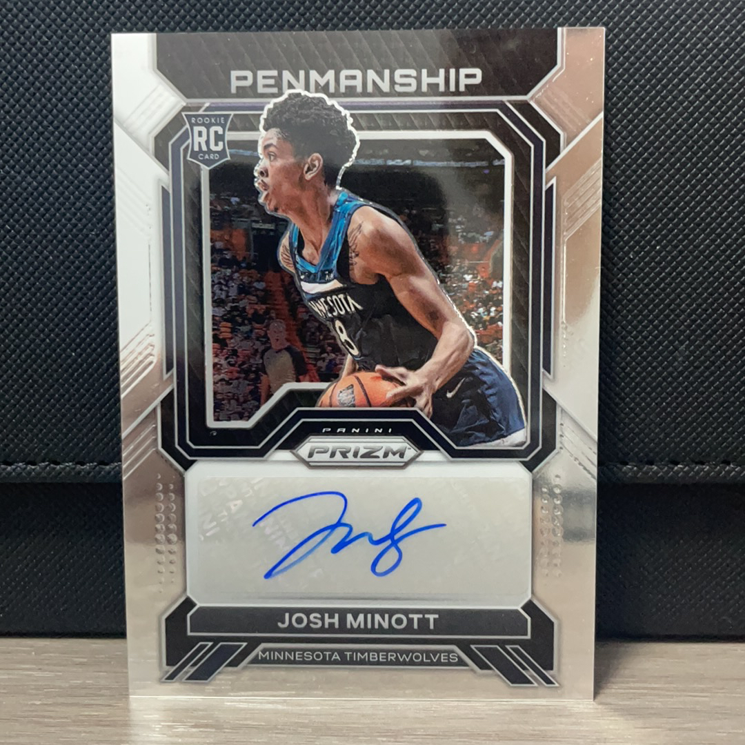 2022-23 Panini Prizm Josh Minott RC pz 森林狼 新秀rc 约什 米诺特 签字 签名 收藏必备 卡淘