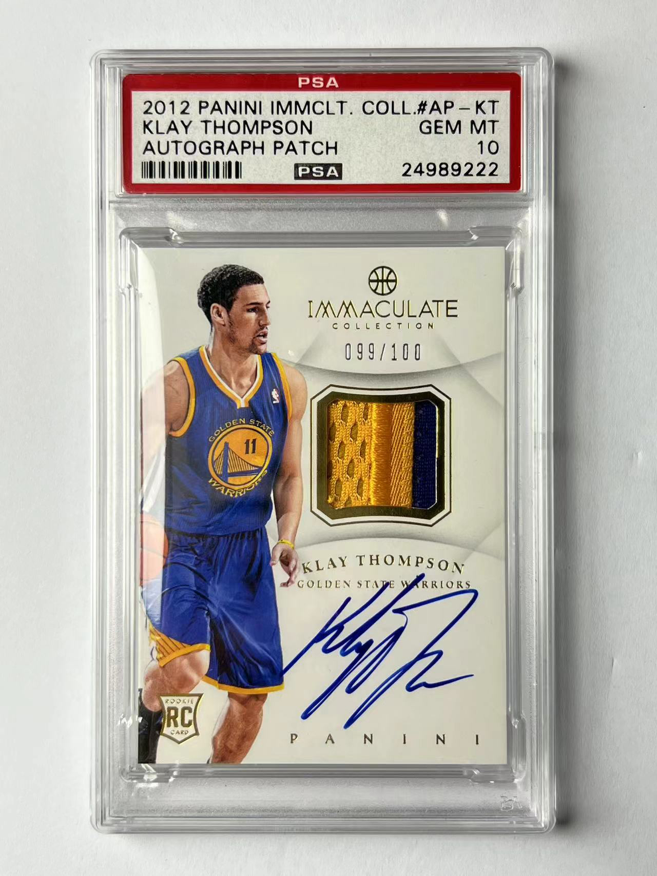 2012 Panini Immaculate Klay Thompson RC 克莱 汤普森 imm rpa 新秀 暴力切割 签字 卡签 ...