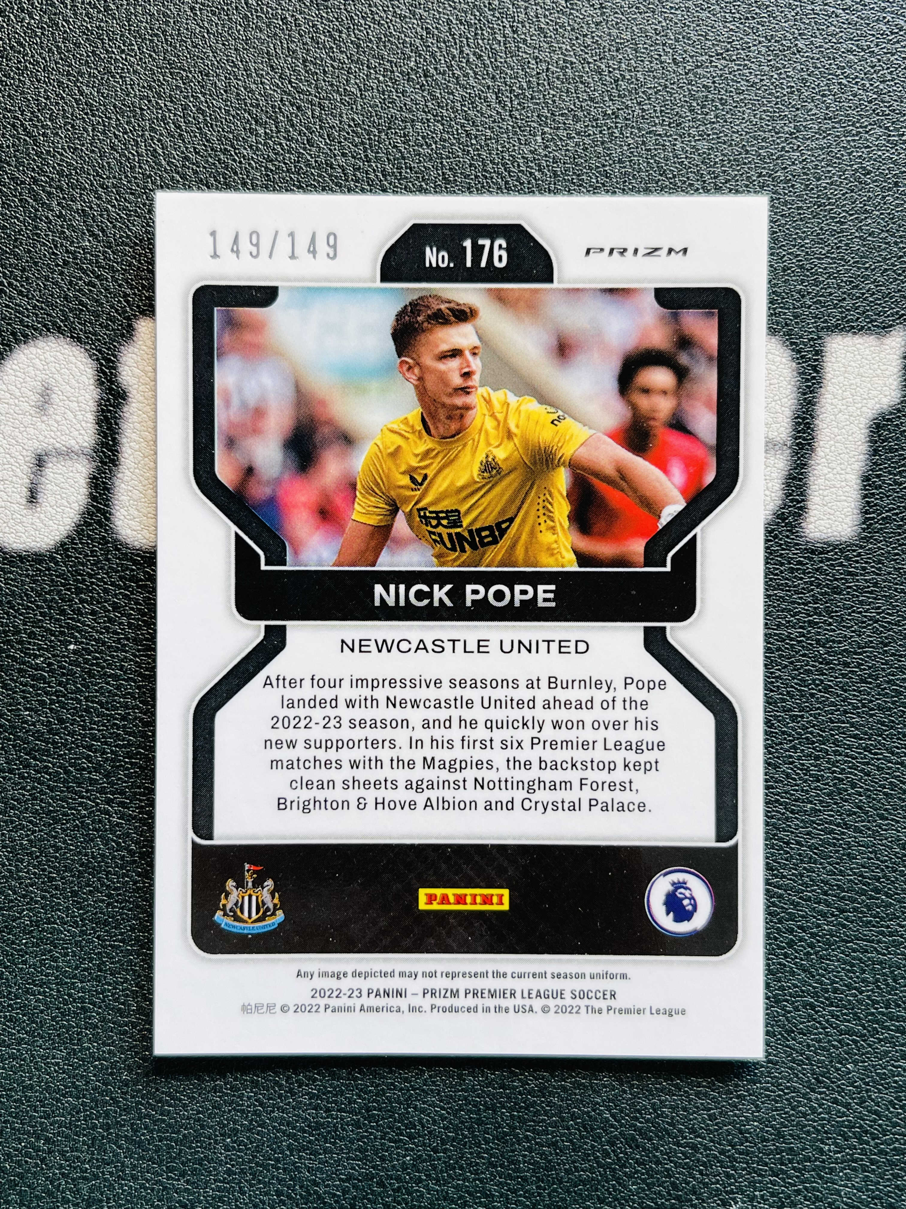 【CHILL官方代拍】麻小219 2022-23 Panini Prizm英超 纽卡斯尔联 Nick Pope 尼克 波普 红折 折射 尾编 ...
