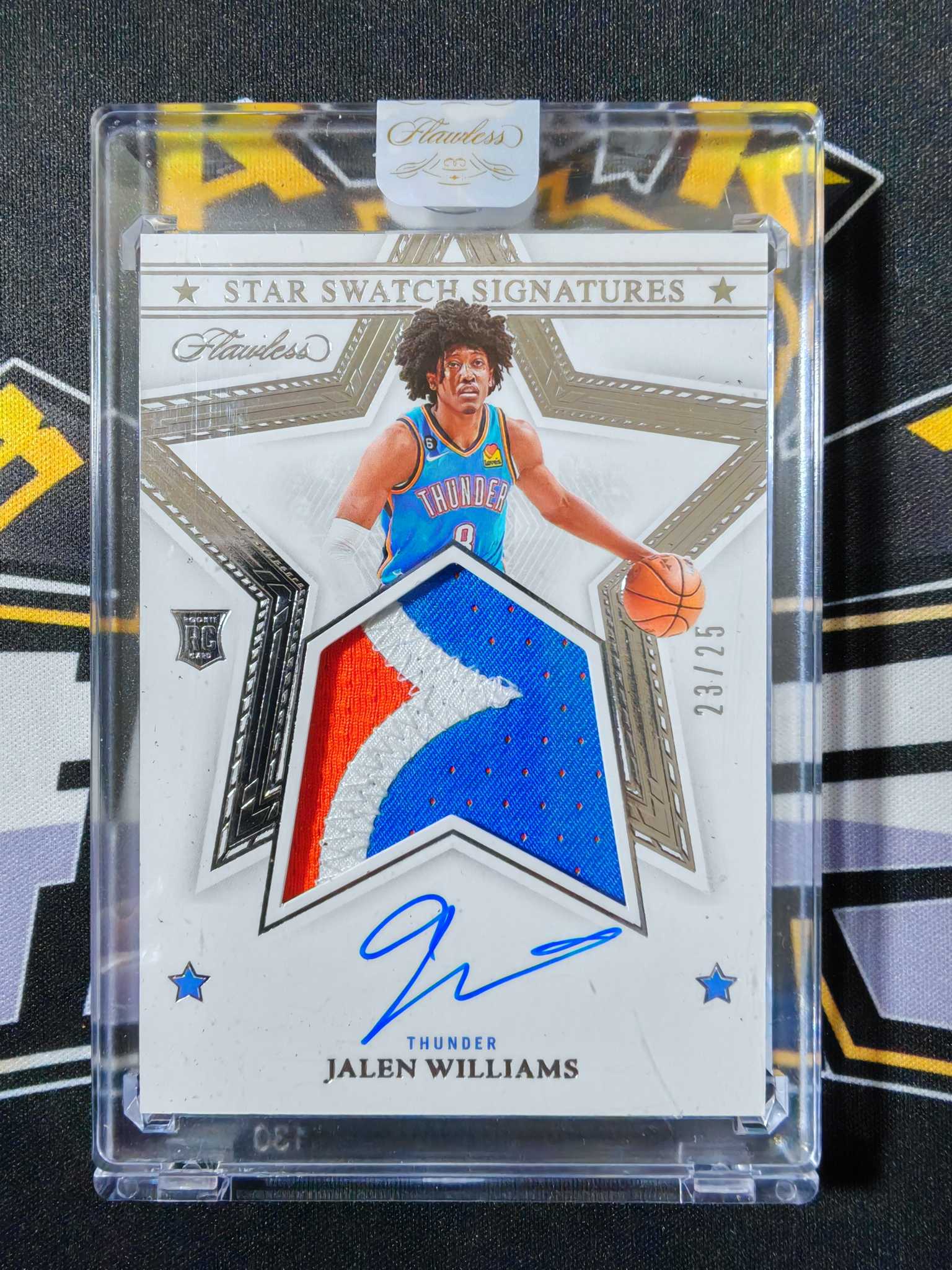 2022-23 Panini Flawless Jalen Williams RC 【扒卡拍卖】手提 杰伦威廉姆斯 正新秀RC 球衣RPA签字 /25编 SS物料星星卡签 雷霆！无敌大炮 ...
