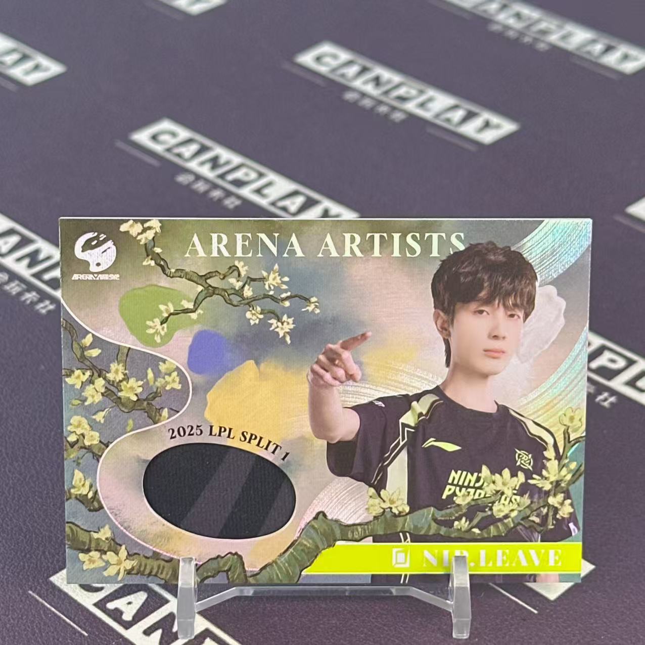 2025 Buffun LPL LEAVE 【会玩卡社】英雄联盟 LPL选手卡 赛场艺术家2 NIP.LEAVE 调色盘实物镶嵌卡 15/25编 DIX 卡淘