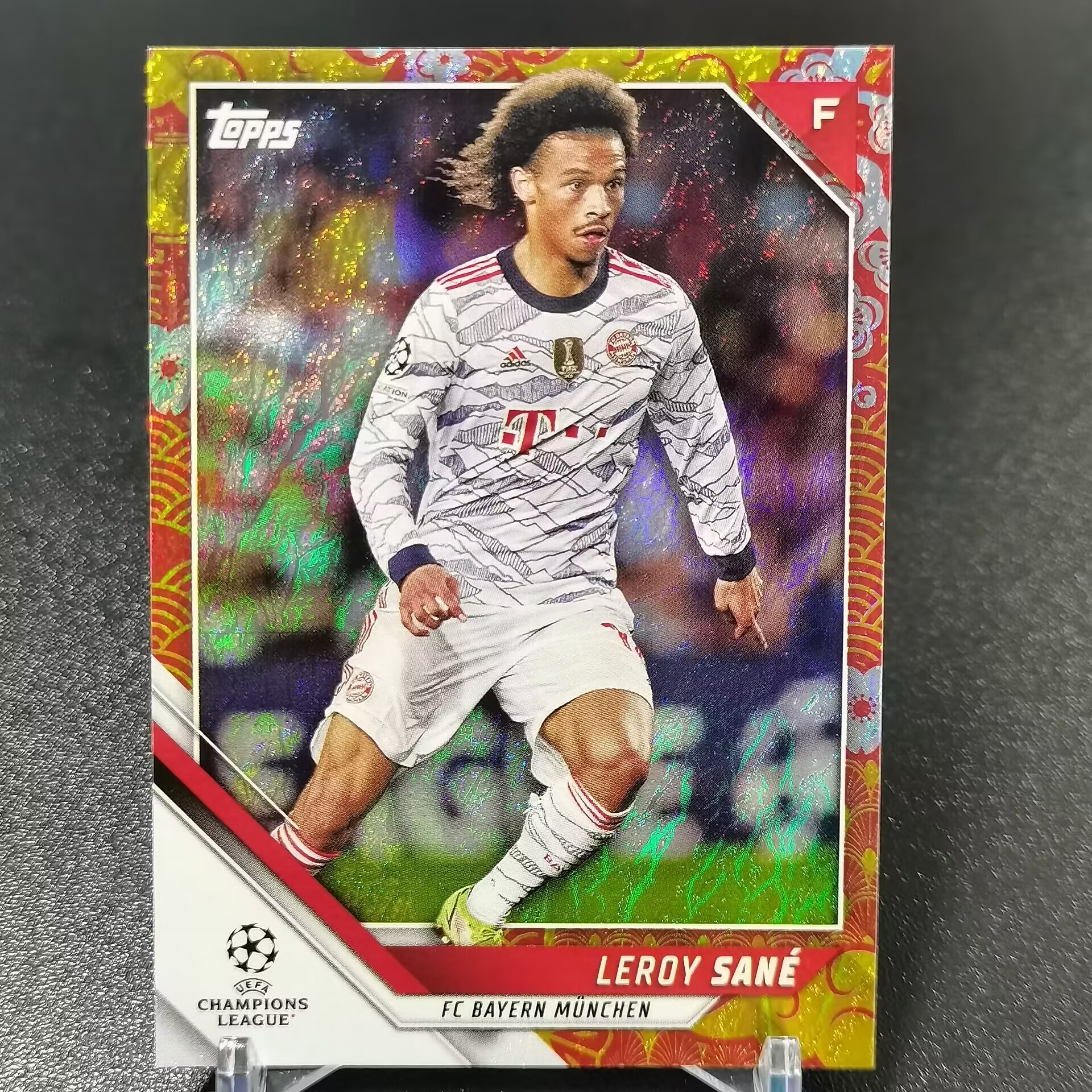 【浩行拍卖 截标预付75%】2022 topps Leroy Sane 碧玉 拜仁 勒鲁瓦 萨内 祥云折 折射 049/125编 收藏专收必备 ...
