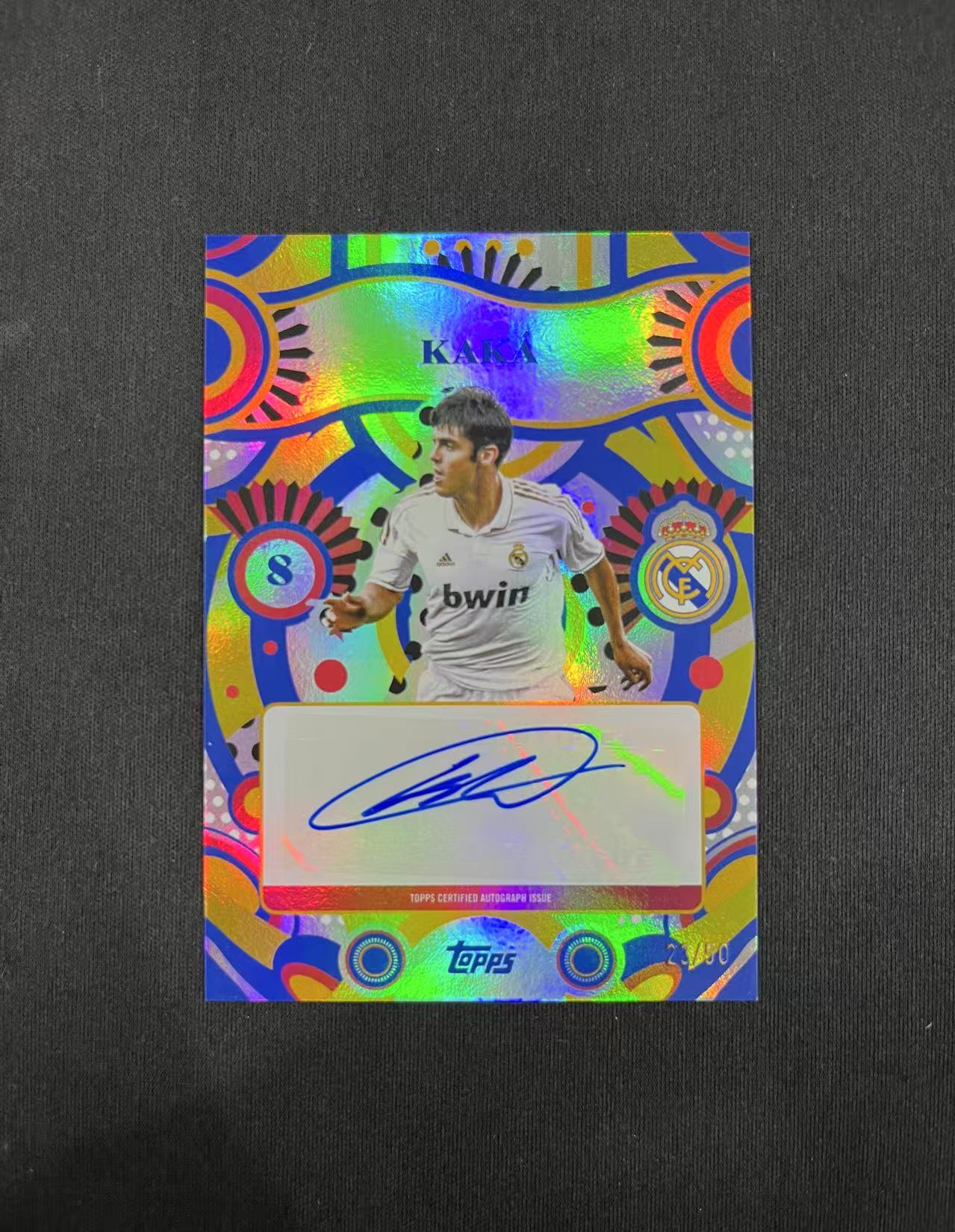 【长安代卖 截标预付80%】2024-25 Topps Teamset 队盒 皇马 皇家马德里 Kaka 风之子 卡卡 金折签字 23/50编 ...