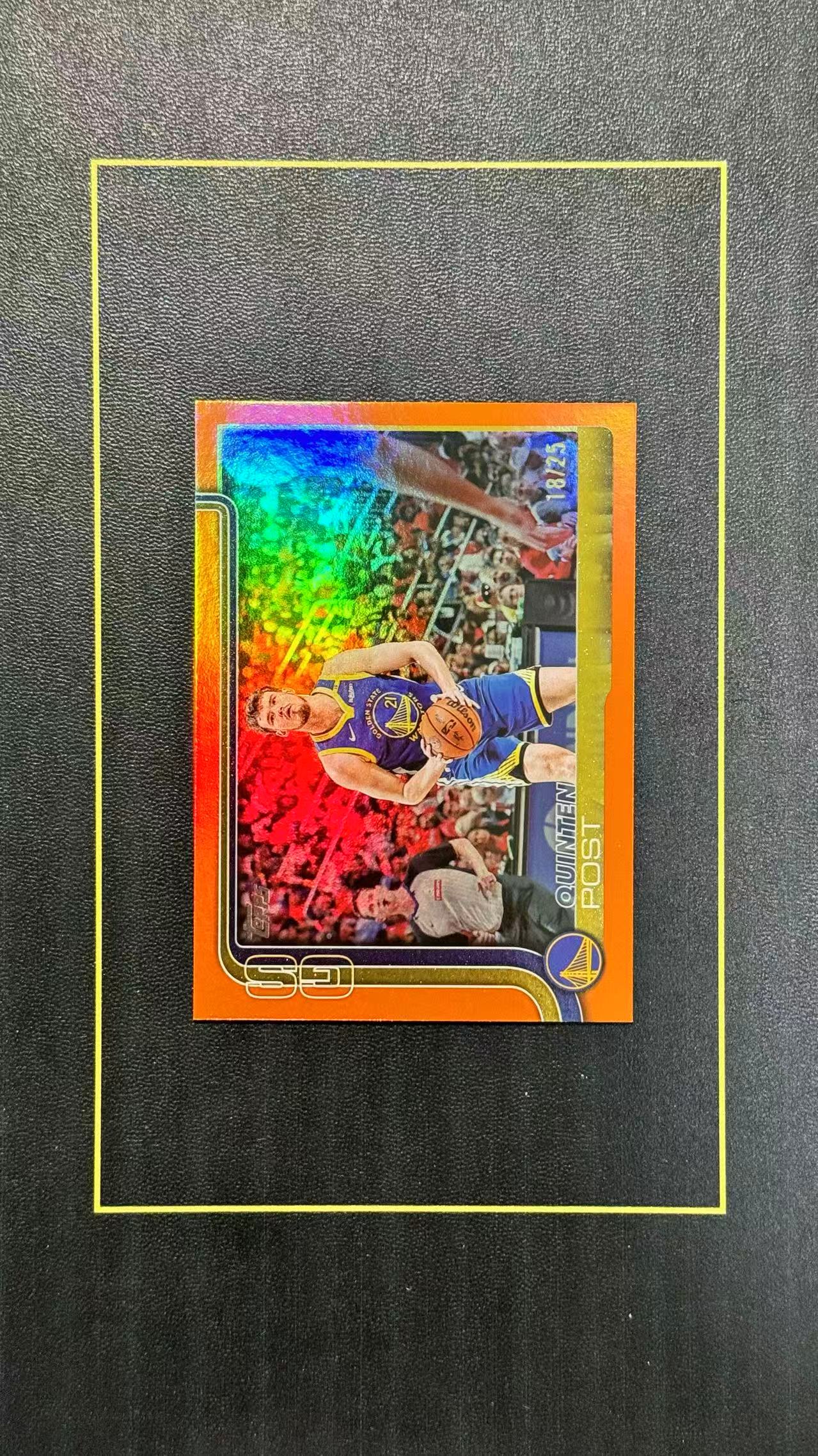 2025 Topps Flagship Quinten Post 勇士 昆滕 波斯特 25编 橙折 折射【元气弹代卖】48【Nanashi】D 卡淘