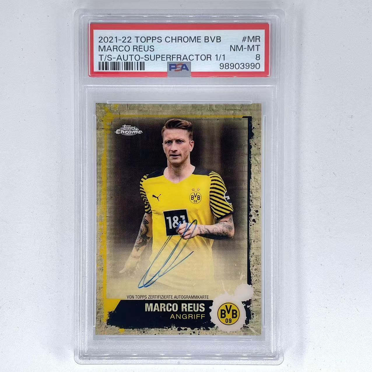 2021-22 Topps Chrome Marco Reus 多特高端队盒 德国 马尔科 罗伊斯 小火箭 爆金 1/1 1of1 签字 卡签 ...