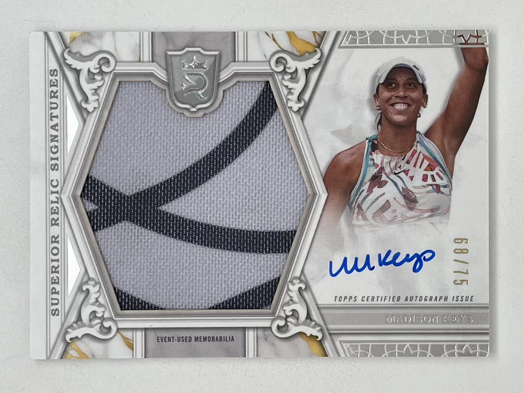 2024 Topps Royalty MADISON KEYS 【宁动拍卖】‌网球 王权 高端系列 美国 麦迪逊 凯斯 68/75编 签字 卡 ...