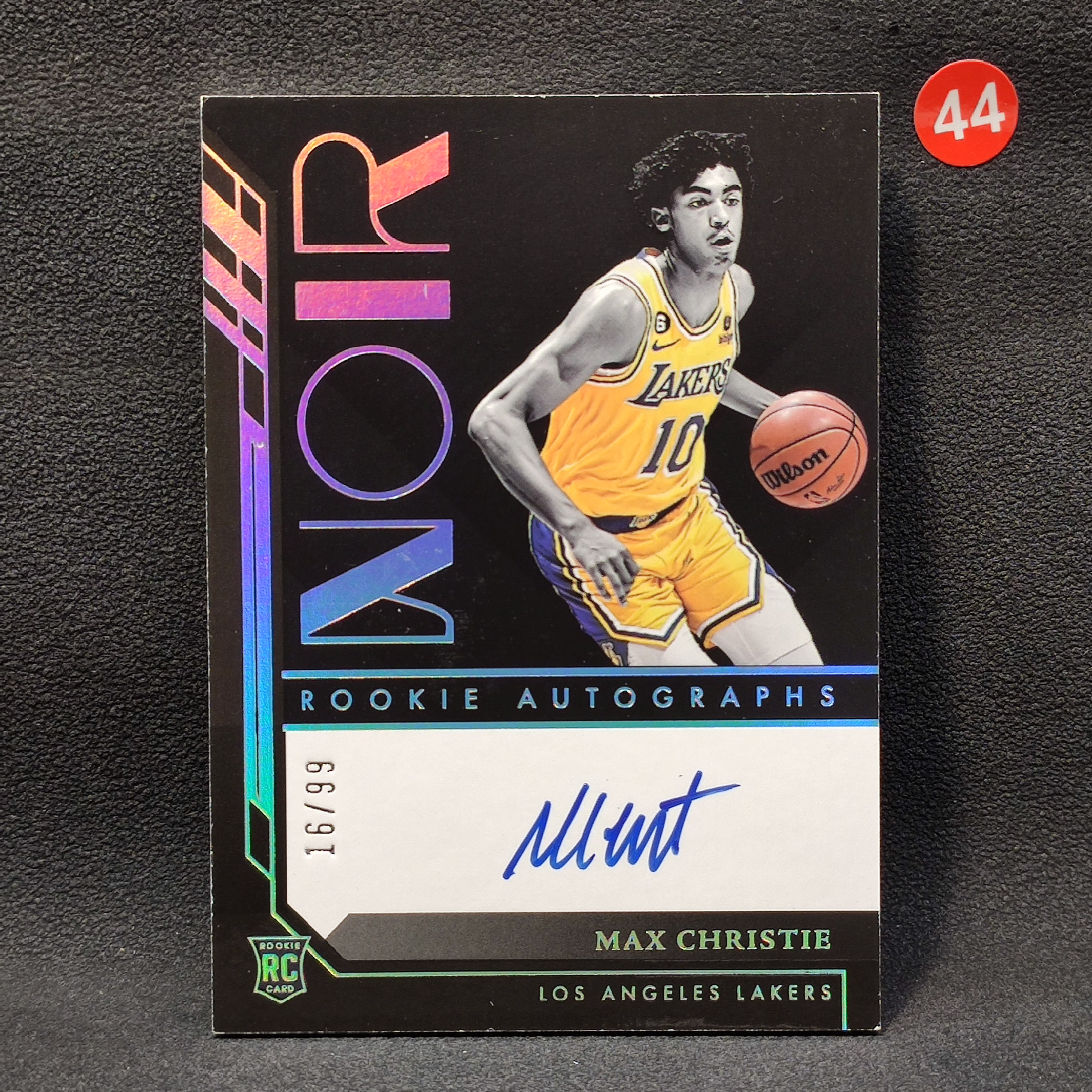 【大腿代卖提前预付80%】Max Christie 克里斯蒂 2022-23 Noir 诺尔 RC新秀 /99编带编限量 签字 卡签 闪版 湖人队 小科比/瑕疵见详图/7037噗噗/b44 卡淘