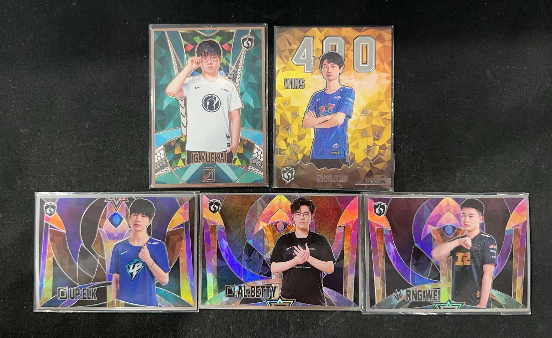 【长安代卖】2022 Buffun 不凡 LPL IG.Yuekai LNG.Doninb UP.ELK AL.Betty RNG.Wei 特卡 折射 共5张 实卡超帅【NKK】（F）（N） 卡淘