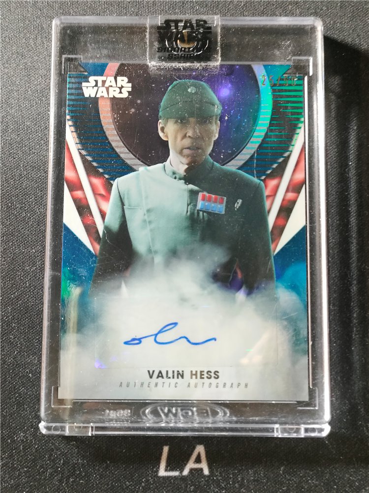 【LA拍卖】2022 Topps Star Wars Valin Hess 星球大战 克隆人战争 瓦林赫斯将军 蓝折 签字 /50编 墨迹完整 ...