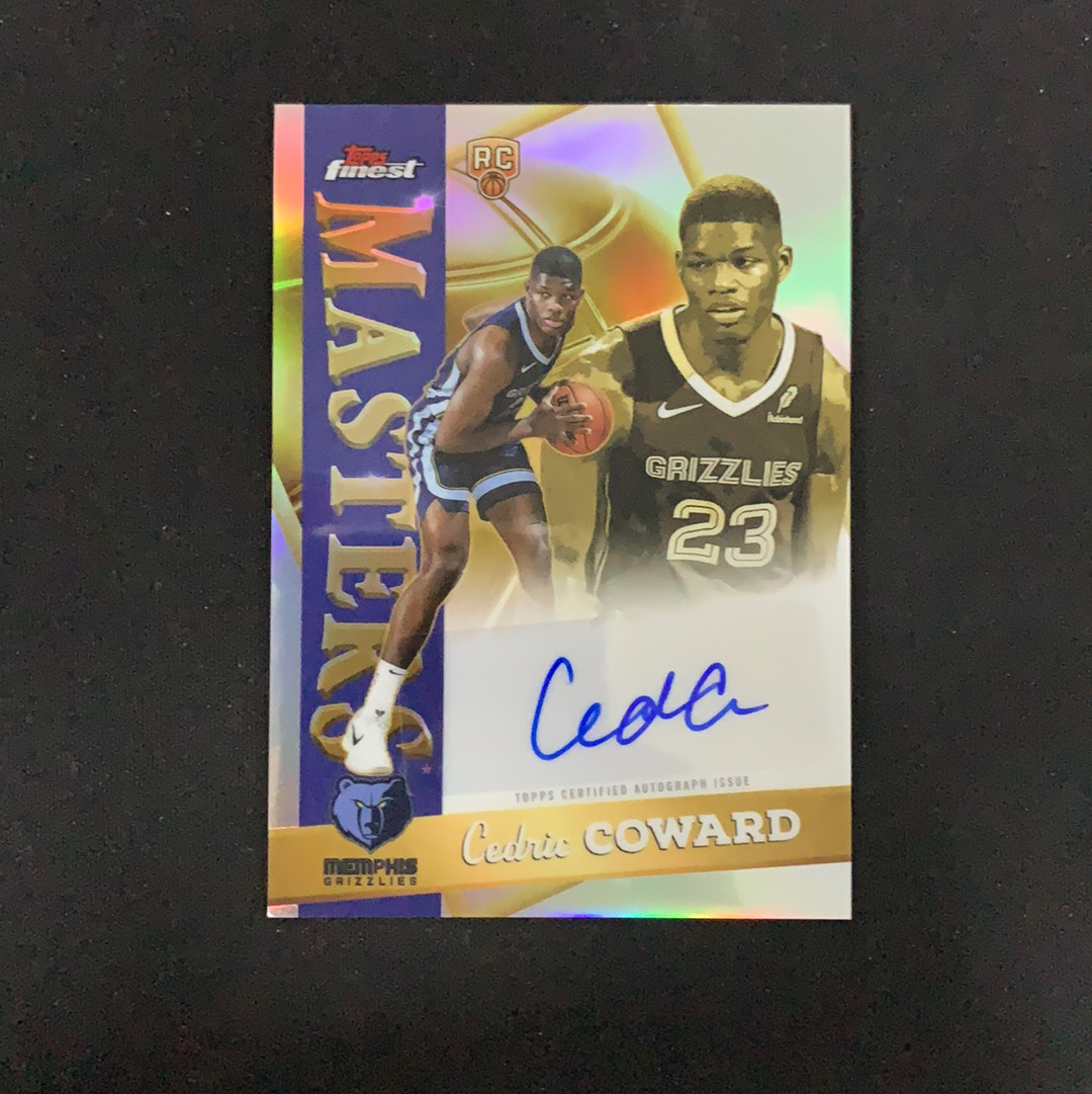 2026 Topps Finest Cedric Coward RC 【SC拍卖】新秀 灰熊 考沃德 大师签 签字 银折 收藏必备（兔哥） 卡淘