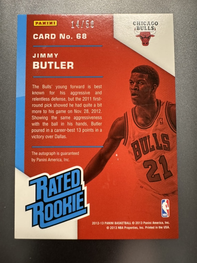 2012-13 Panini Player of the Day Jimmy Butler RC 〖KK潮玩代拍〗吉米 巴特勒 新秀年 展会包 ...
