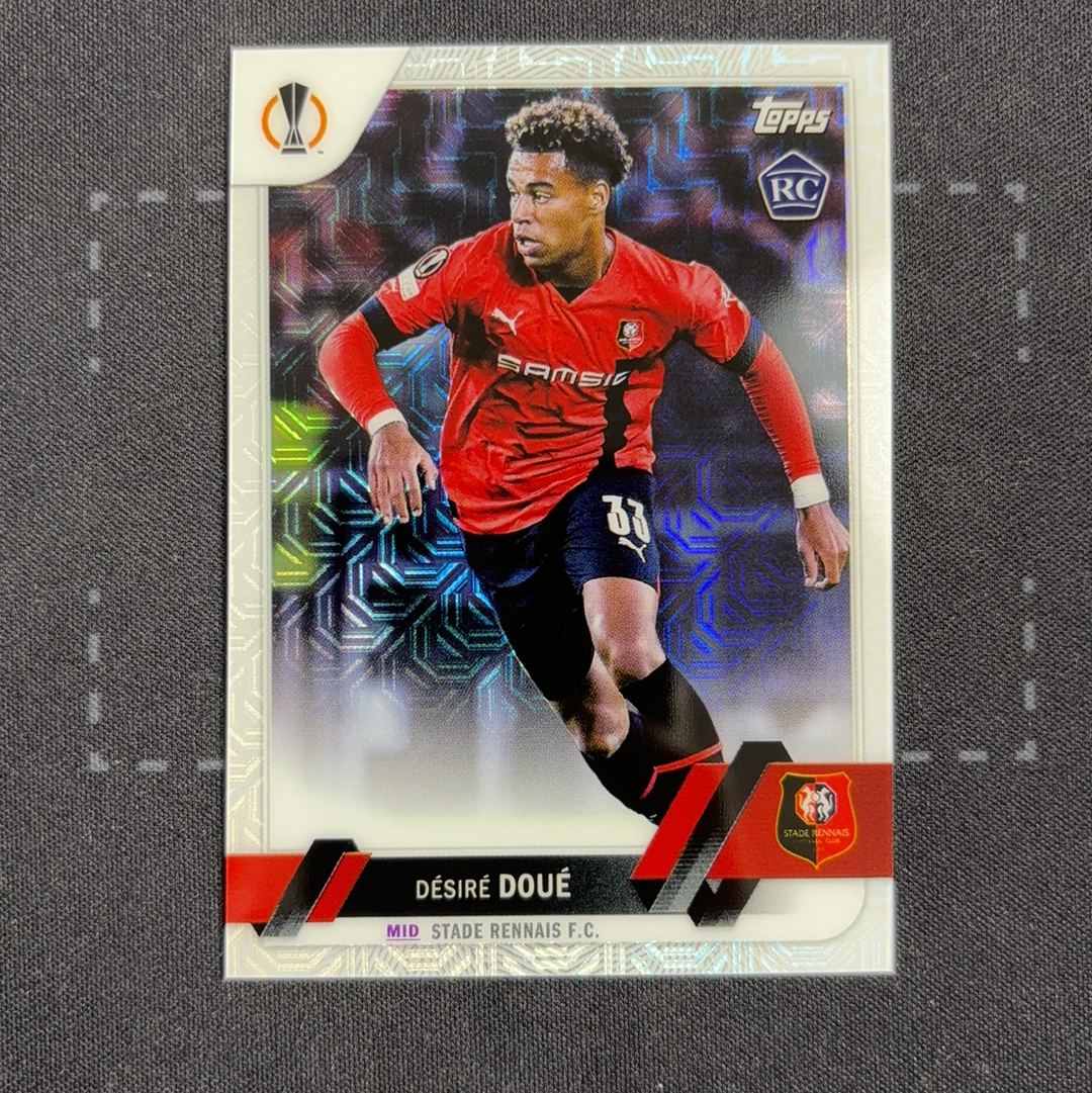 2022-23 Topps Chrome Desire Doue RC 【十一拍卖】欧冠日版 雷恩 德西雷 杜埃 新秀 银mojo 收藏必备 ...
