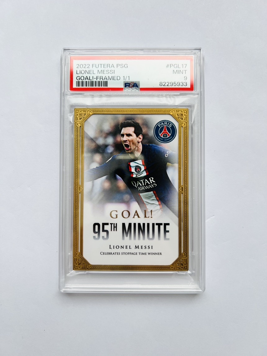 2022 Futera Futera Unique Lionel Messi 福特拉 95分钟 绝杀时刻 1/1 金框 大巴黎 巴黎 阿根廷 ...
