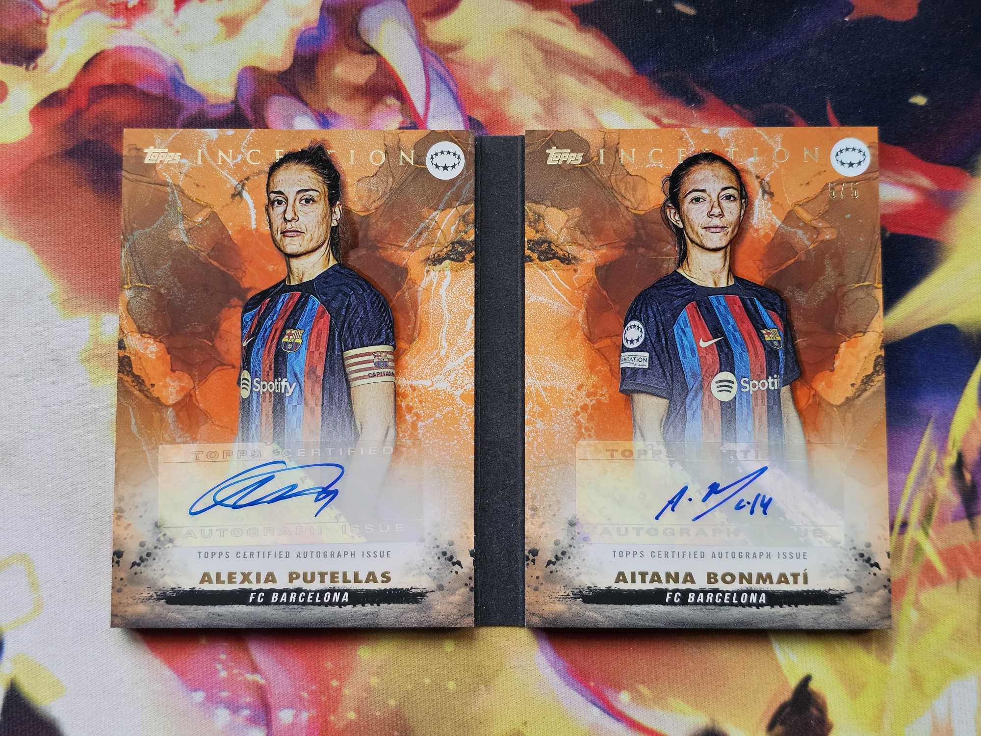 2023 Topps INCEPTION Alexia Putellas 新 盗梦空间 巴塞罗那 女足 普特利亚斯 普特拉斯/邦马蒂 双签 ...
