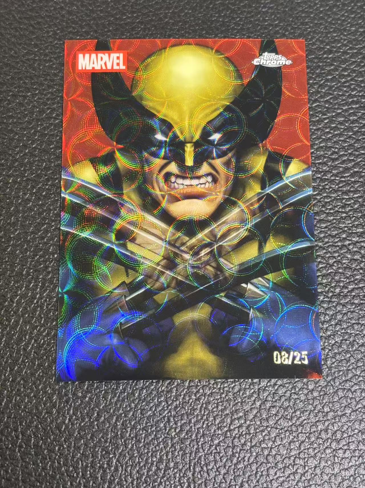 2025 Topps Marvel (MCU) Chrome Wolverine 金刚狼 08/25编 Reflections 大头 超大比例 ...