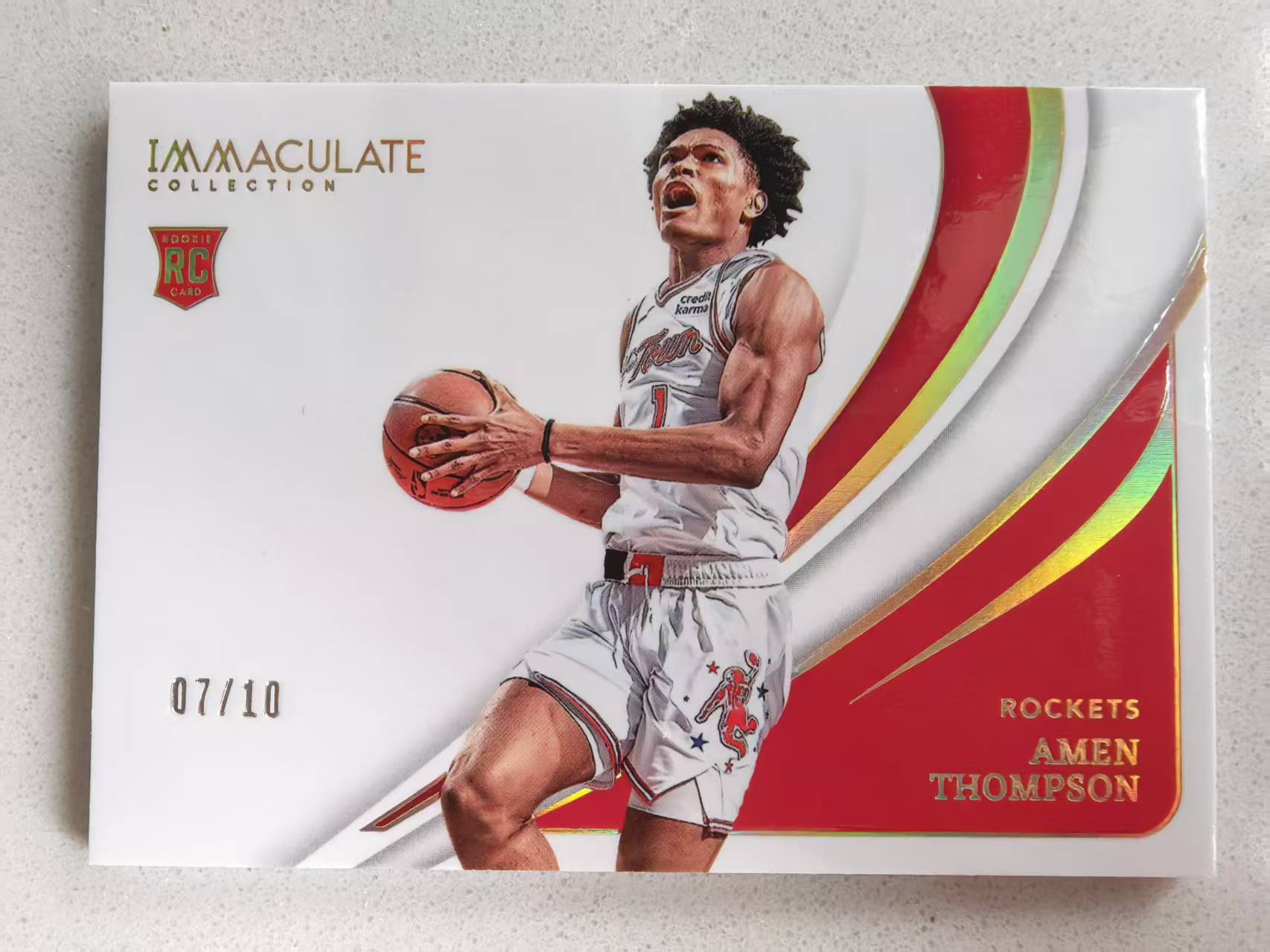 2023-24 Panini Immaculate Amen Thompson RC 爱咪咪 新秀 火箭 阿门 汤普森 base 变化版 ...