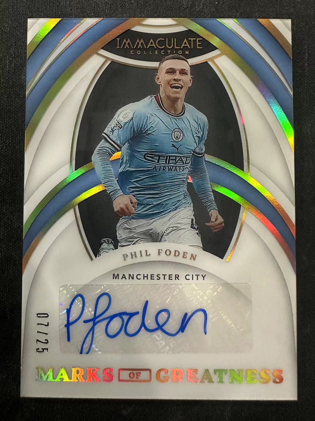 【长安代卖】2022-23 Immaculate 曼城 太子 Phil Foden 菲尔福登 签字 Marks Of Greatness 伟大 ...