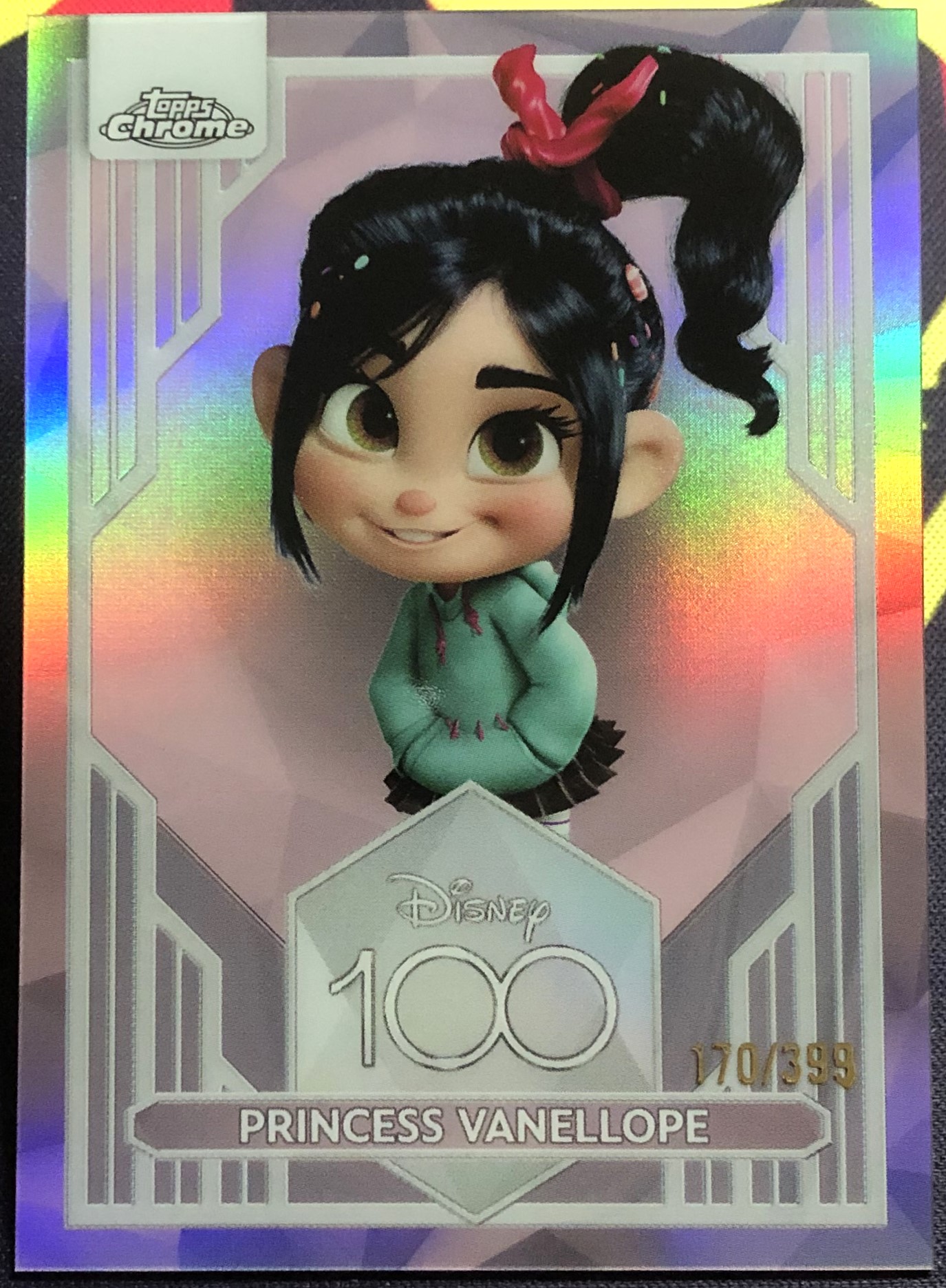 2023 Topps Chrome Disney Wreck-It Ralph Princess Vanellope 云妮洛普 无敌破坏王 ...