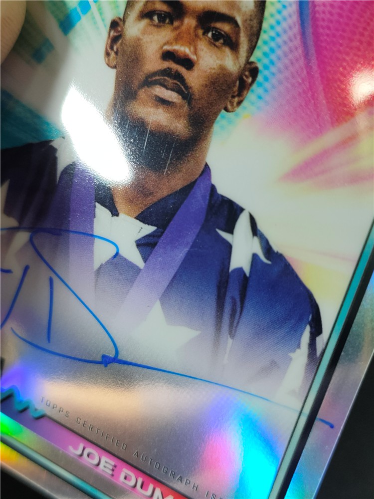 【LA拍卖】2021 Topps Finest Joe Dumars 乔 杜马斯 活塞队名宿 银折 卡签签字 /75编 微瑕如图 DCM 卡淘
