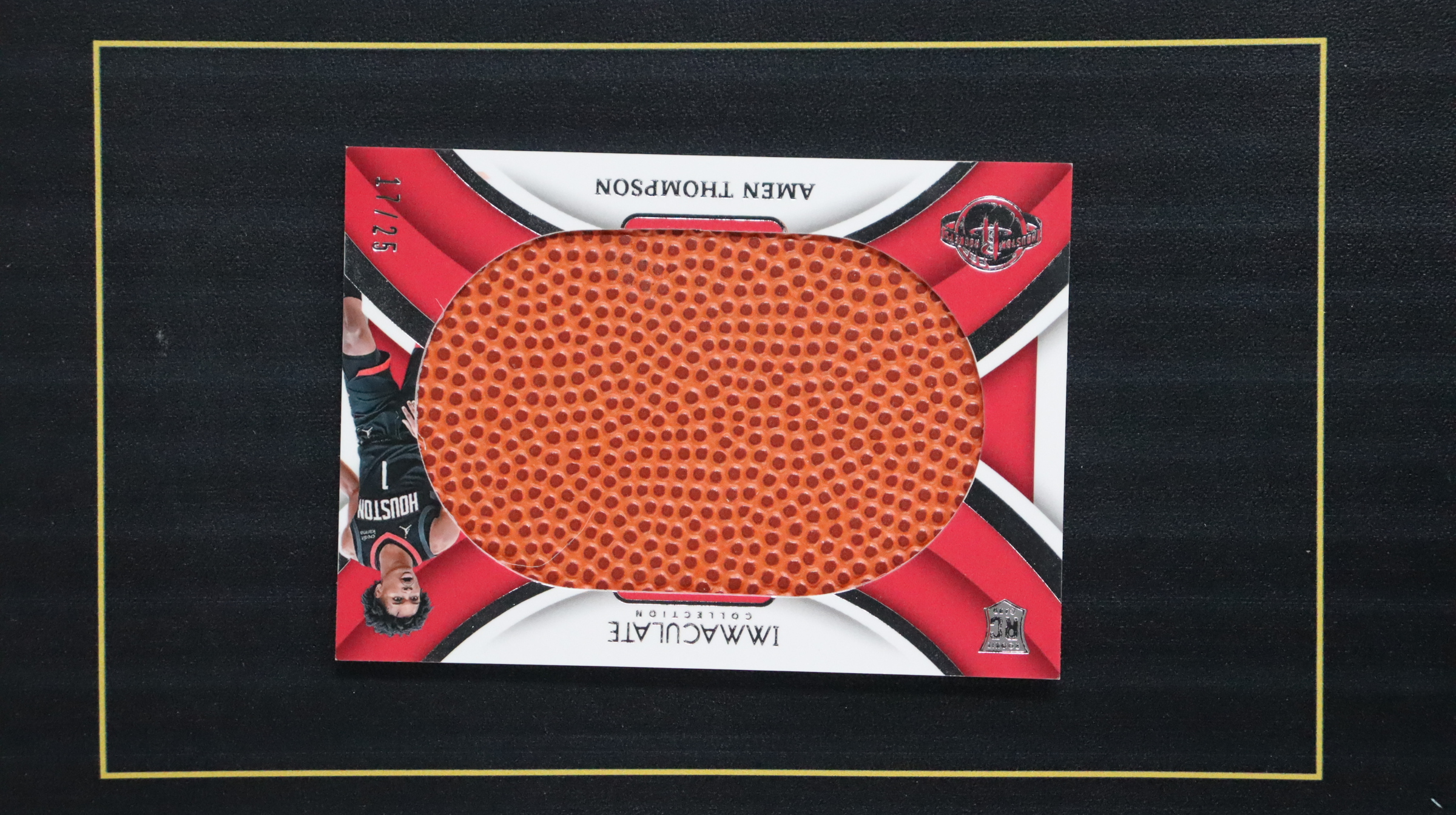 2023-24 Panini Immaculate Amen Thompson RC 新秀 火箭 阿门 蓝球皮 实物卡 25编【VIMM】19 ...